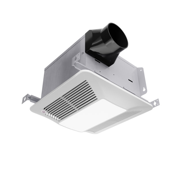 ANZZI 110 CFM 0.9 Sones Super Quiet Square Grill Ceiling Mount Sturdy ...