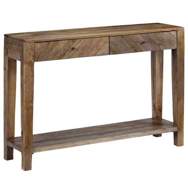 Union Rustic Judique 118cm Solid Wood Console Table | Wayfair.co.uk