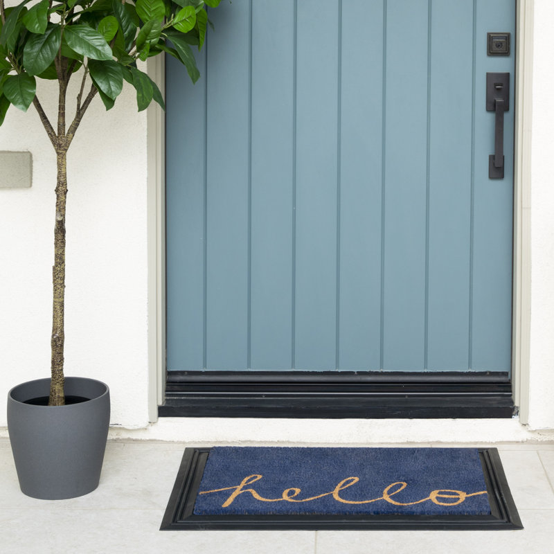 MSI Black Bevel 24" x 36" Rubber Door Mat Tray & Reviews | Wayfair