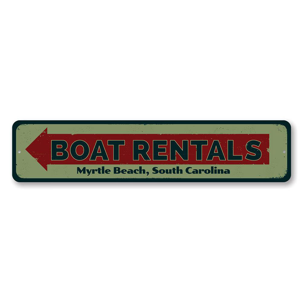 Lizton Sign Shop, Inc Boat Rentals Metal Sign | Wayfair