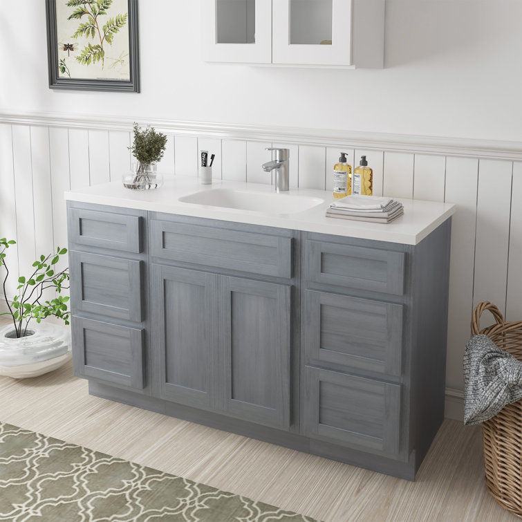 Home Beyond 54'' Single Bathroom Vanity Base Only | Wayfair