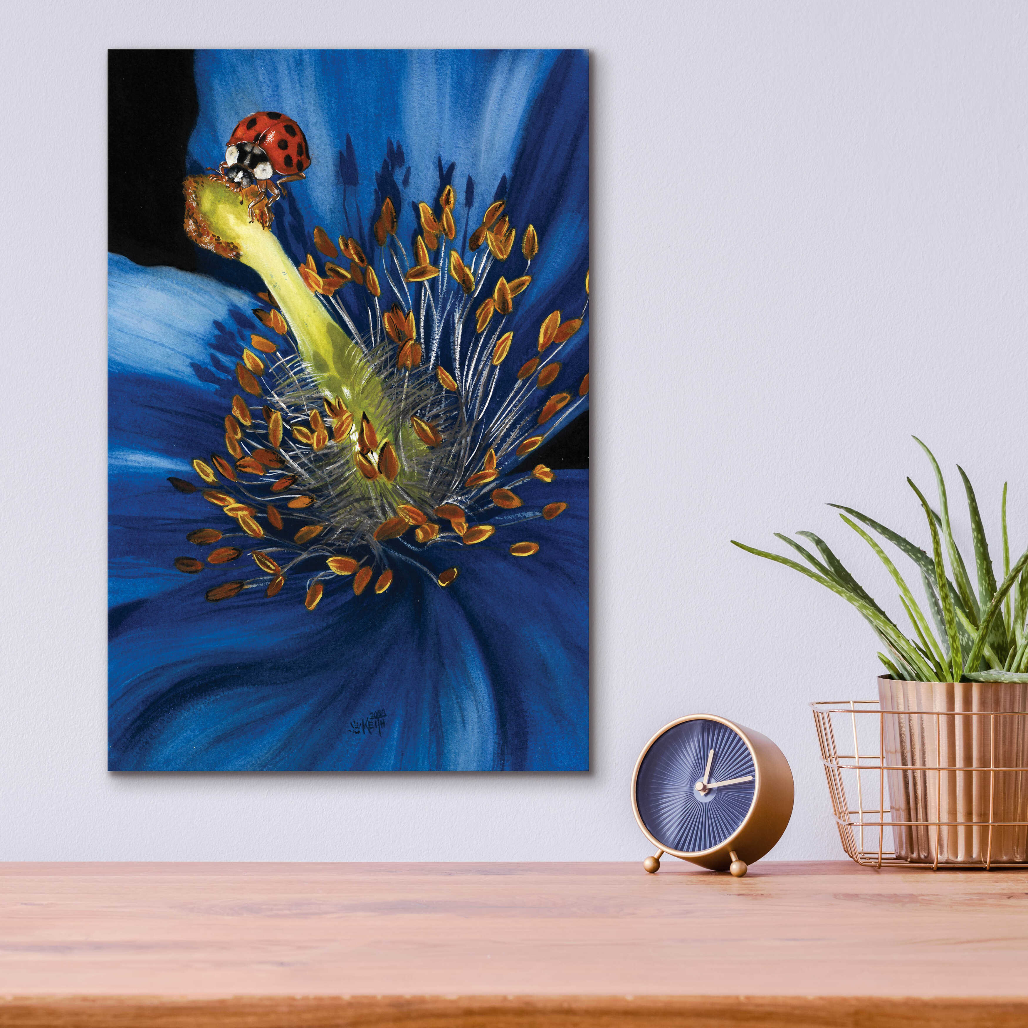 Bay Isle Home™ Lazuline by Barbara Keith - Unframed Painting | Wayfair