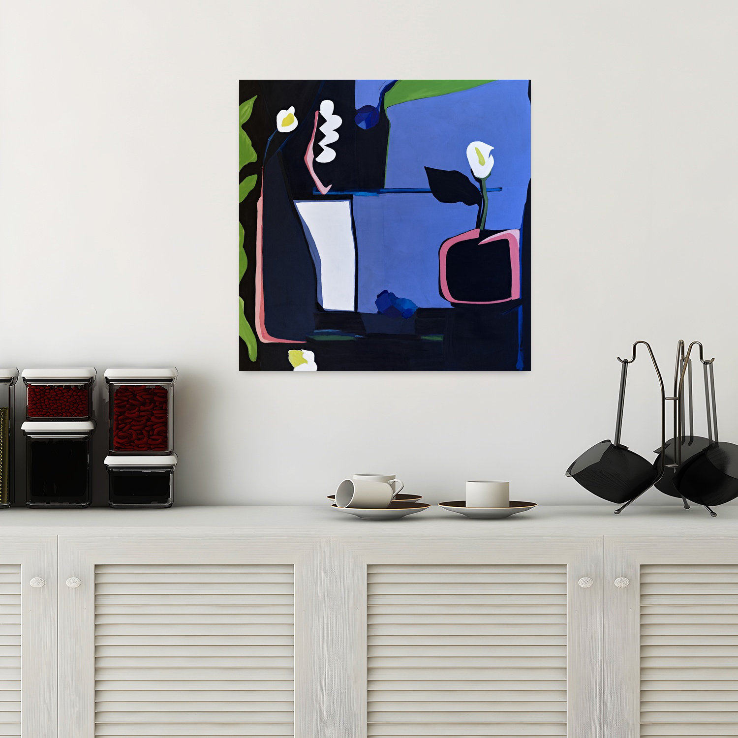 Latitude Run® Contemporary Art Abstract Contemporary Lily Flower ...
