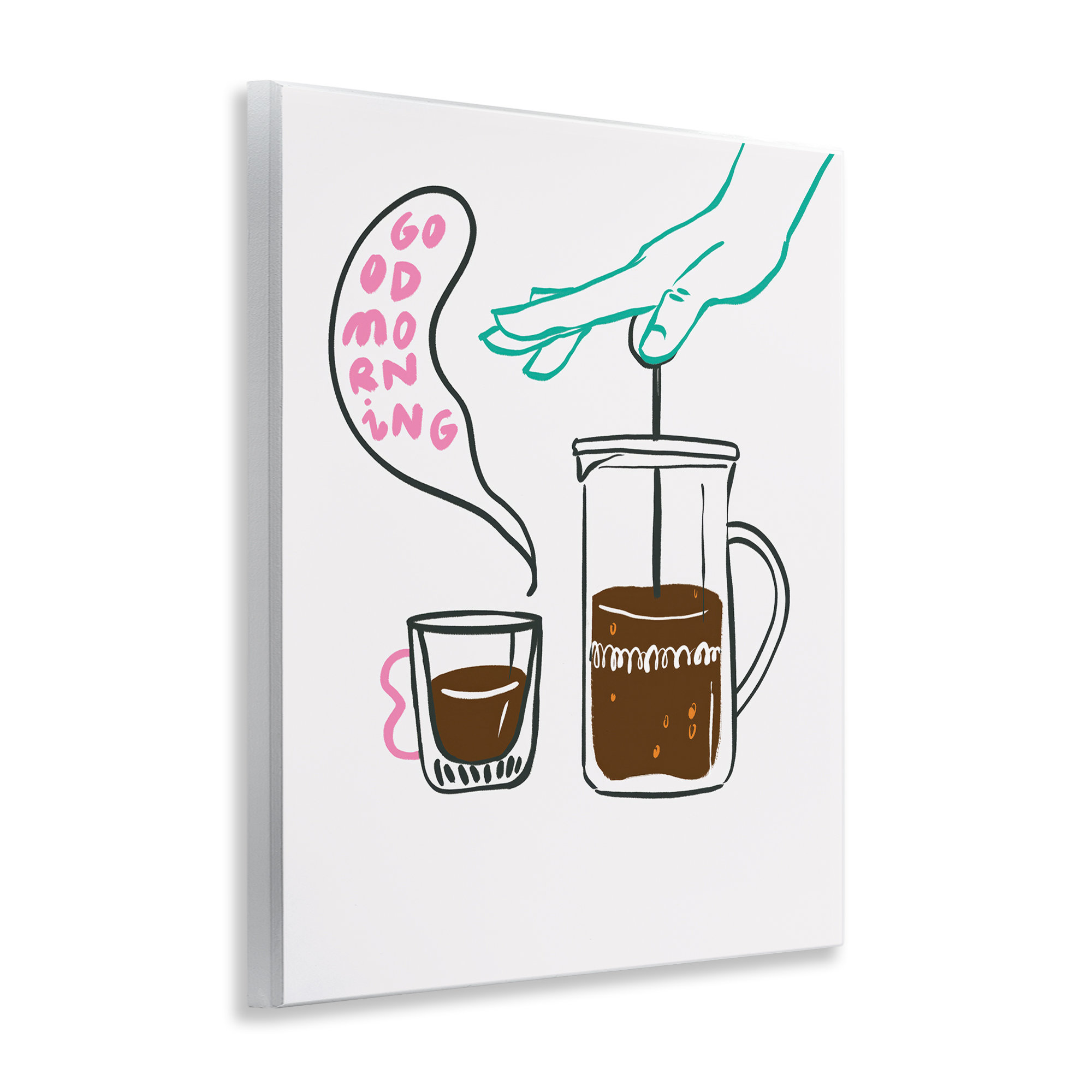 Red Barrel Studio Good Morning Espresso Wall Plaque Art by Marina ...