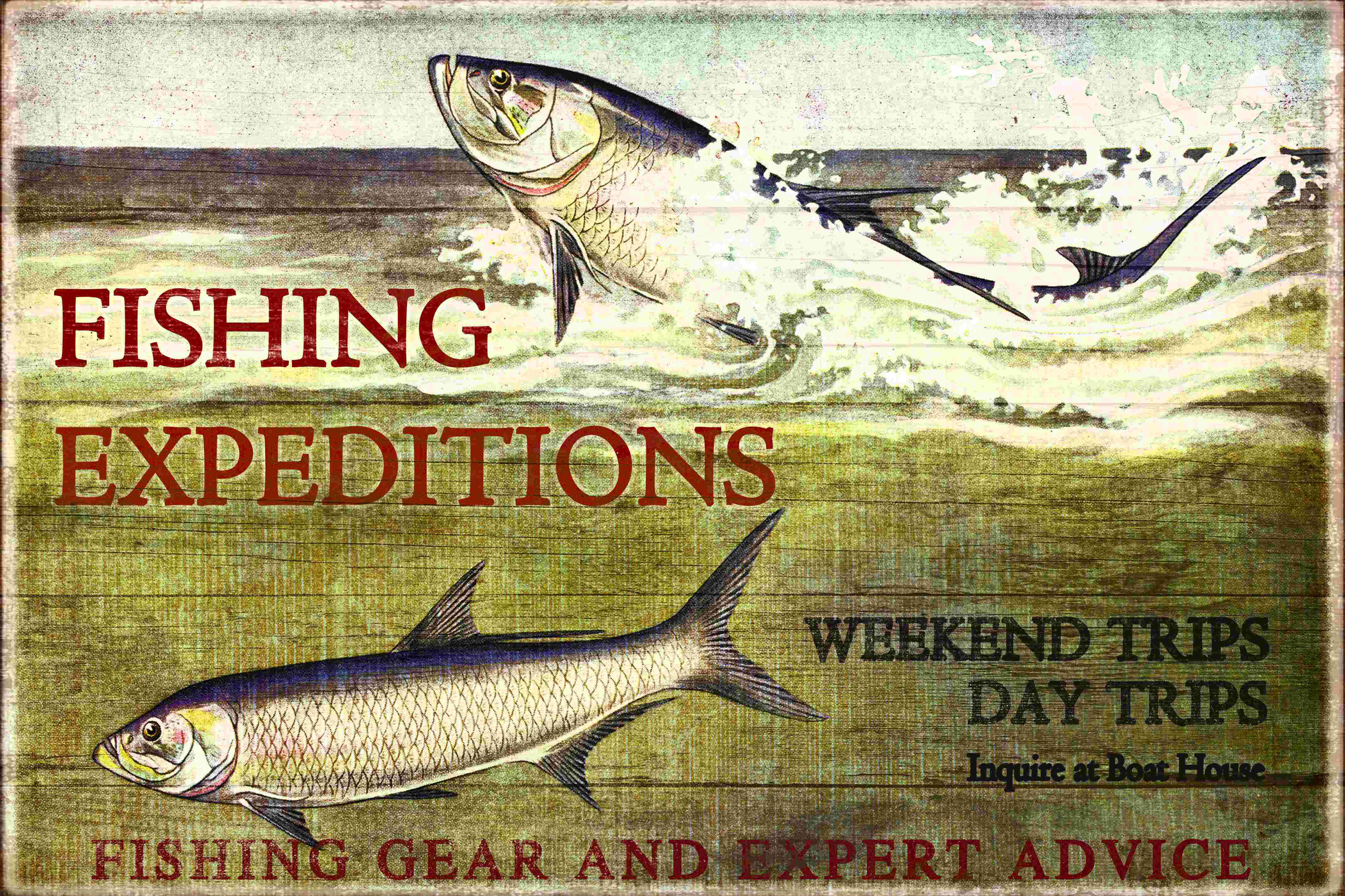 Millwood Pines Fishing Expeditions - Wrapped Canvas Graphic Art | Wayfair