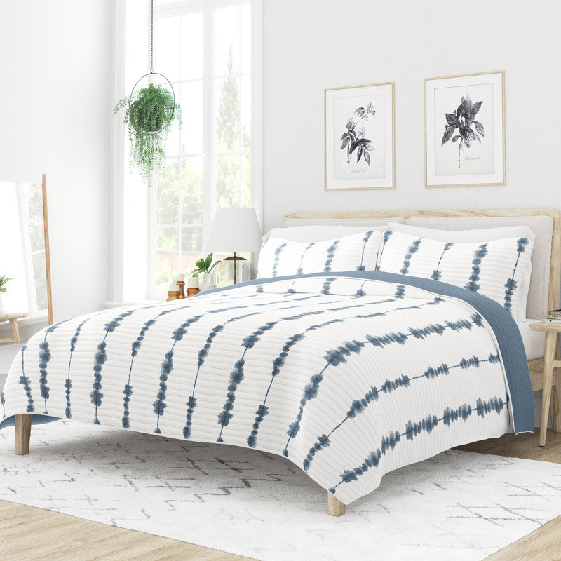Becky Cameron All Season Reversible Quilt Set Dusk Blue by Becky ...
