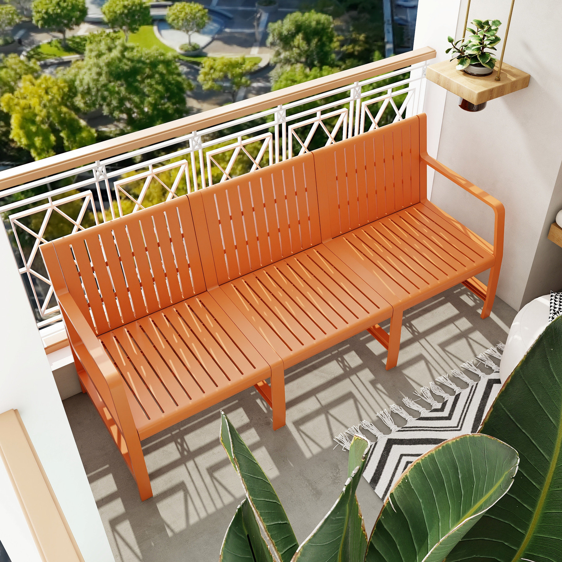 Latitude Run® Apricot Brown 1 - Piece 3 Seater , Outdoor Furniture Of ...