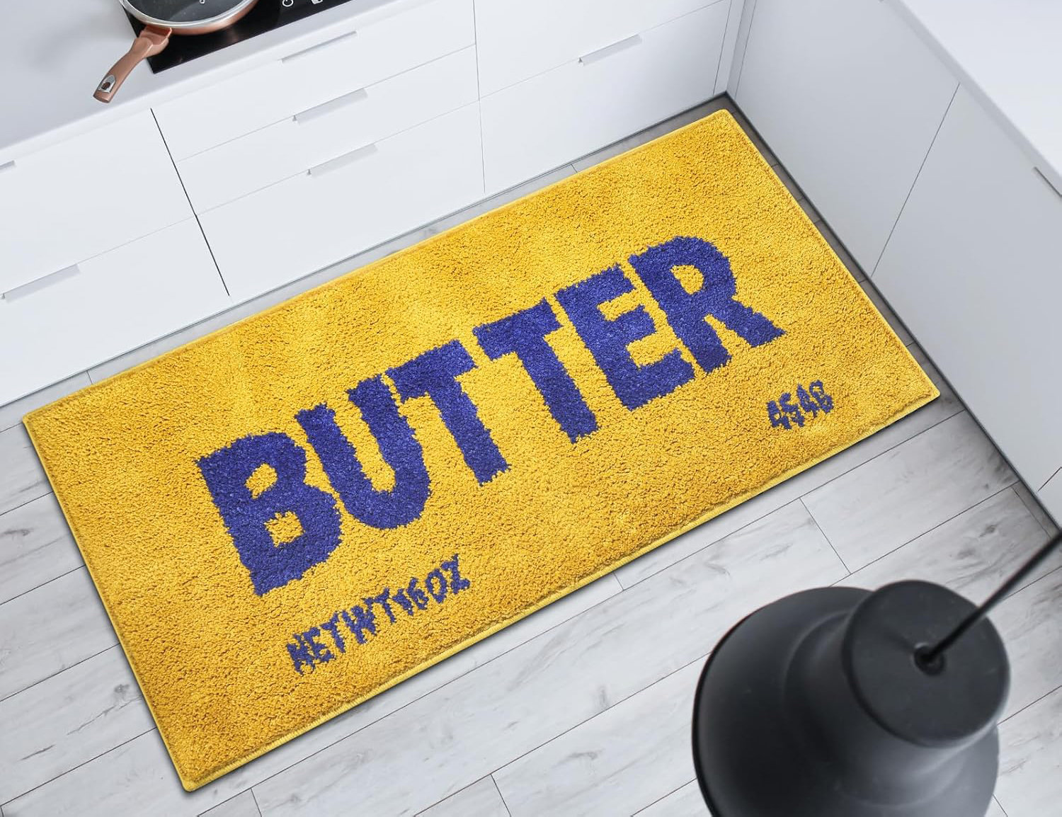Lark Manor™ 47"x20" Ultra Soft Kitchen Mat Yellow Butter Rug Plush Non ...