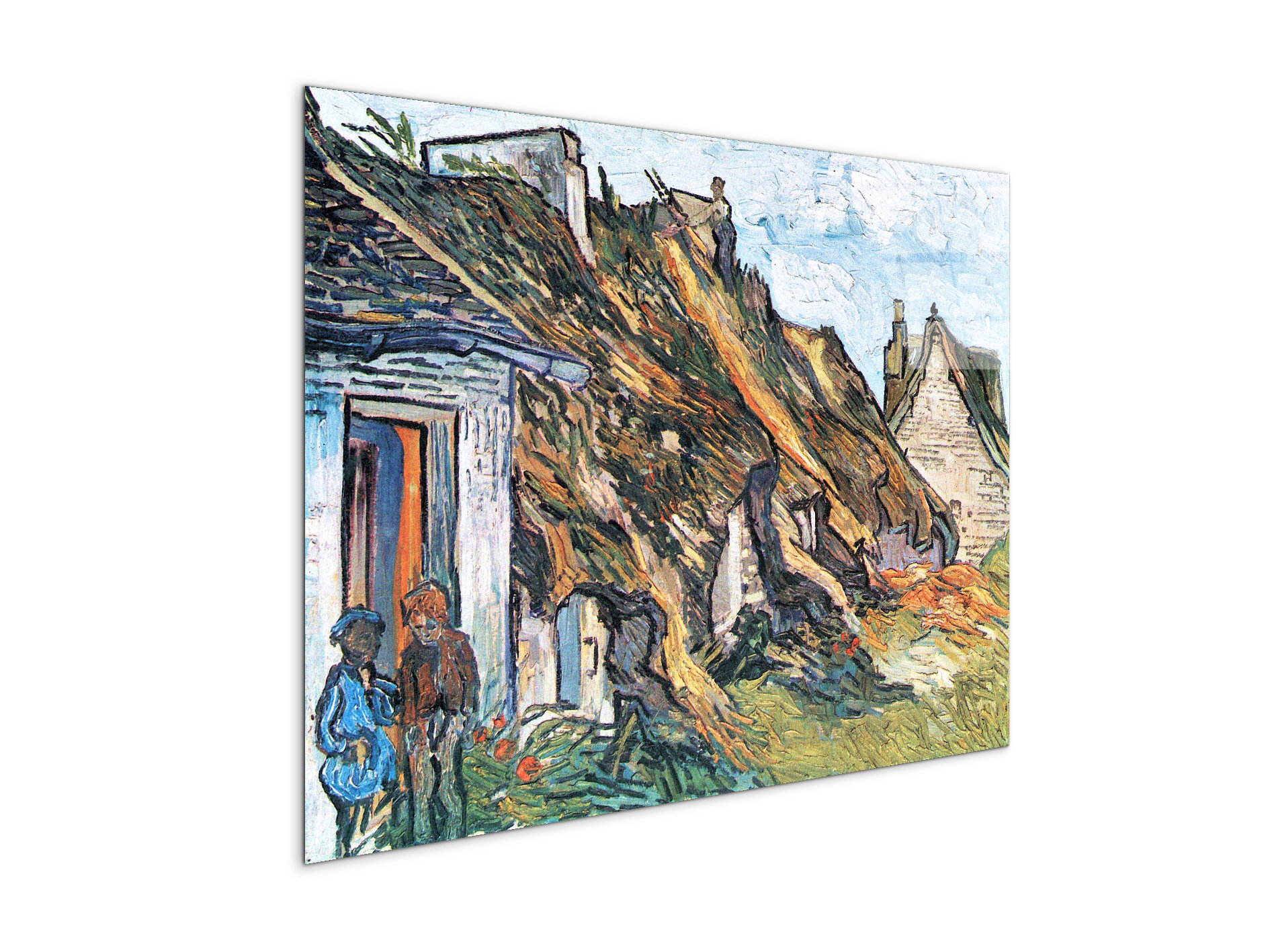 Lark Manor Thatched hut in Chaponval by Van Gogh Vincent 57cm H X 76cm ...