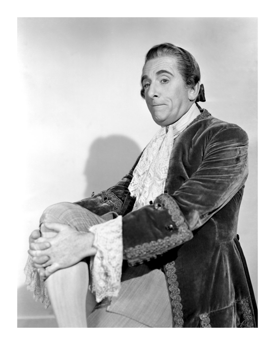 Globe Photos Entertainment Edward Everett Horton Sitting With Hugging ...