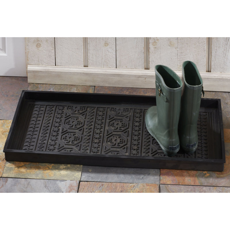 Home Furnishings by Larry Traverso Rubber Boot Tray 34" x 14" | Wayfair
