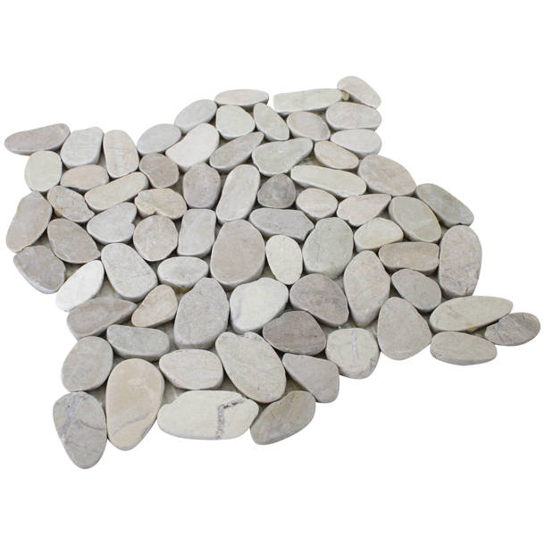 Margo Garden Products Rainforest Natural Stone Tile Mosaic Sheet ...