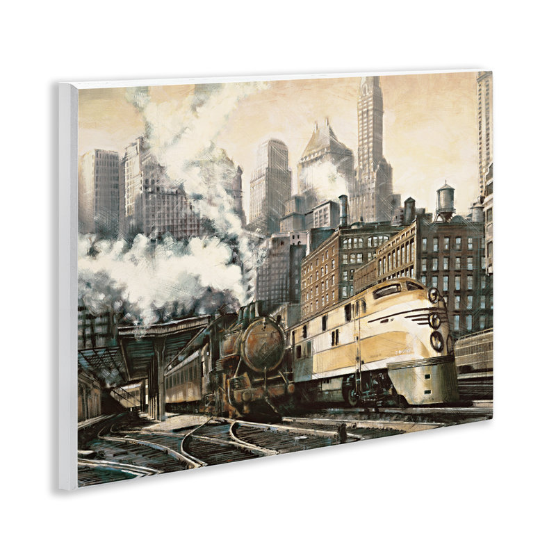 Stupell Industries Urban Steam Train Wall Plaque Art by Matthew Daniels ...