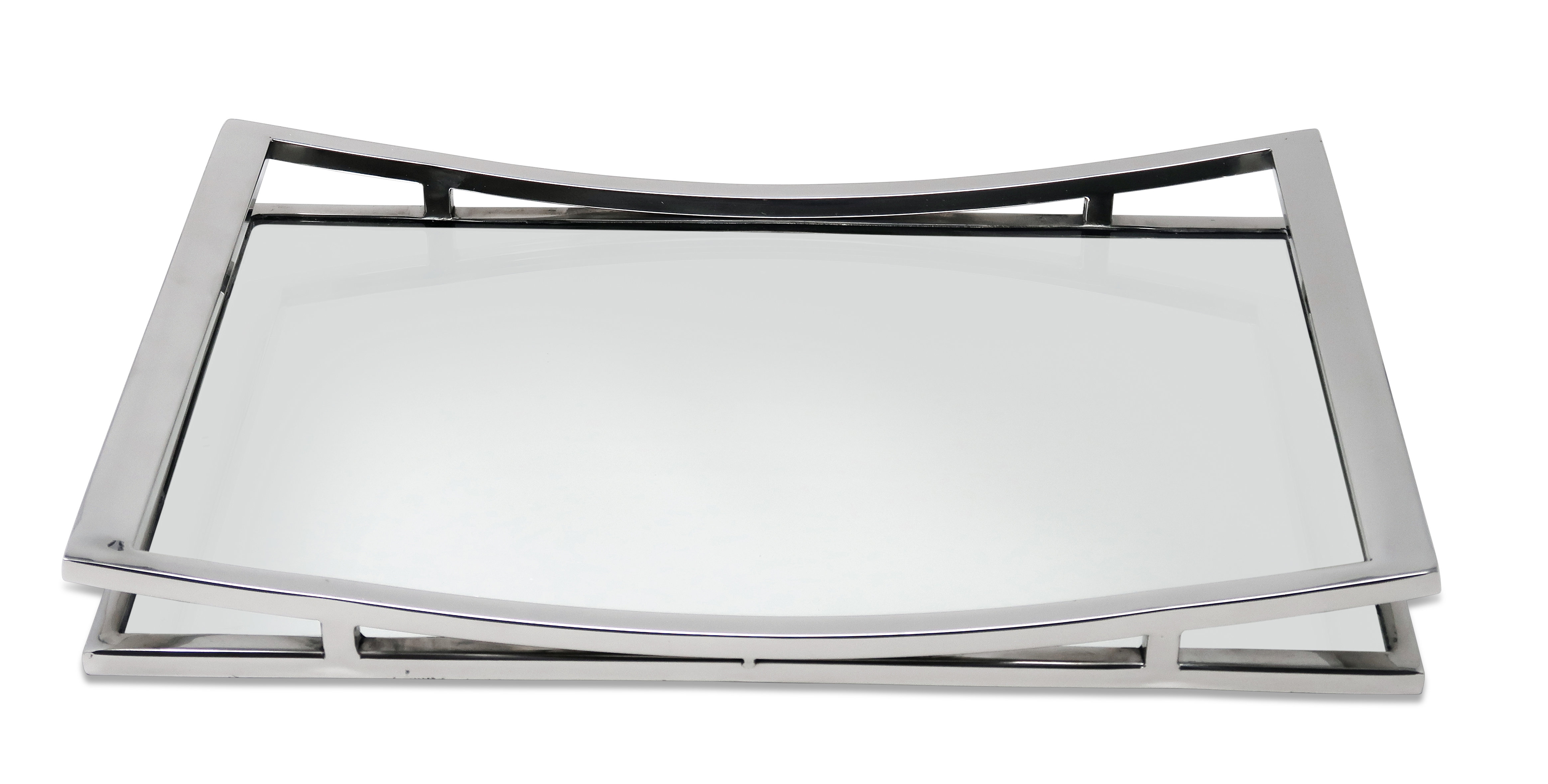 Everly Quinn Rectangle Mirror Tray | Wayfair
