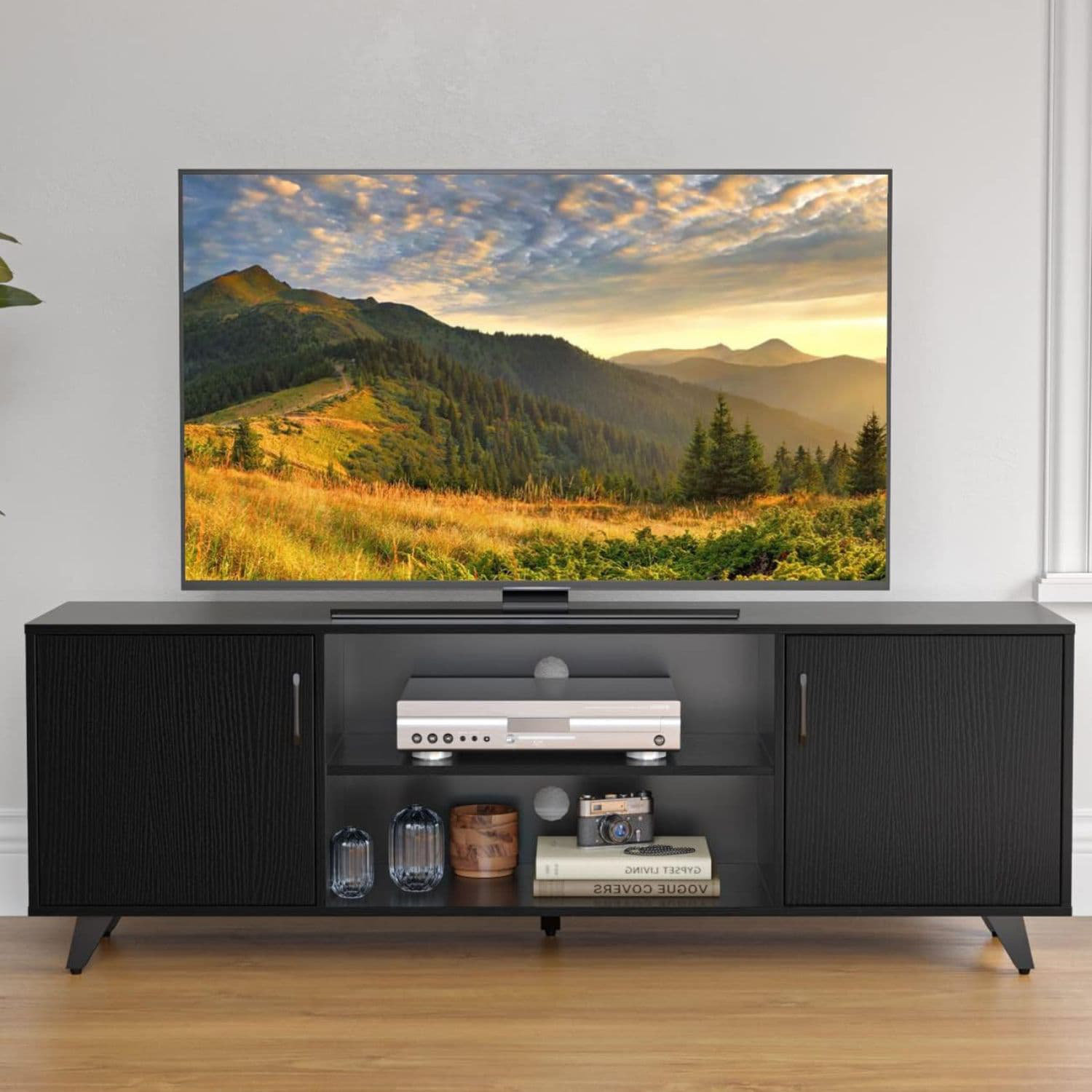 Corrigan Studio® TV stand with 2 doors and 2 cubbies for up to 65" TV ...
