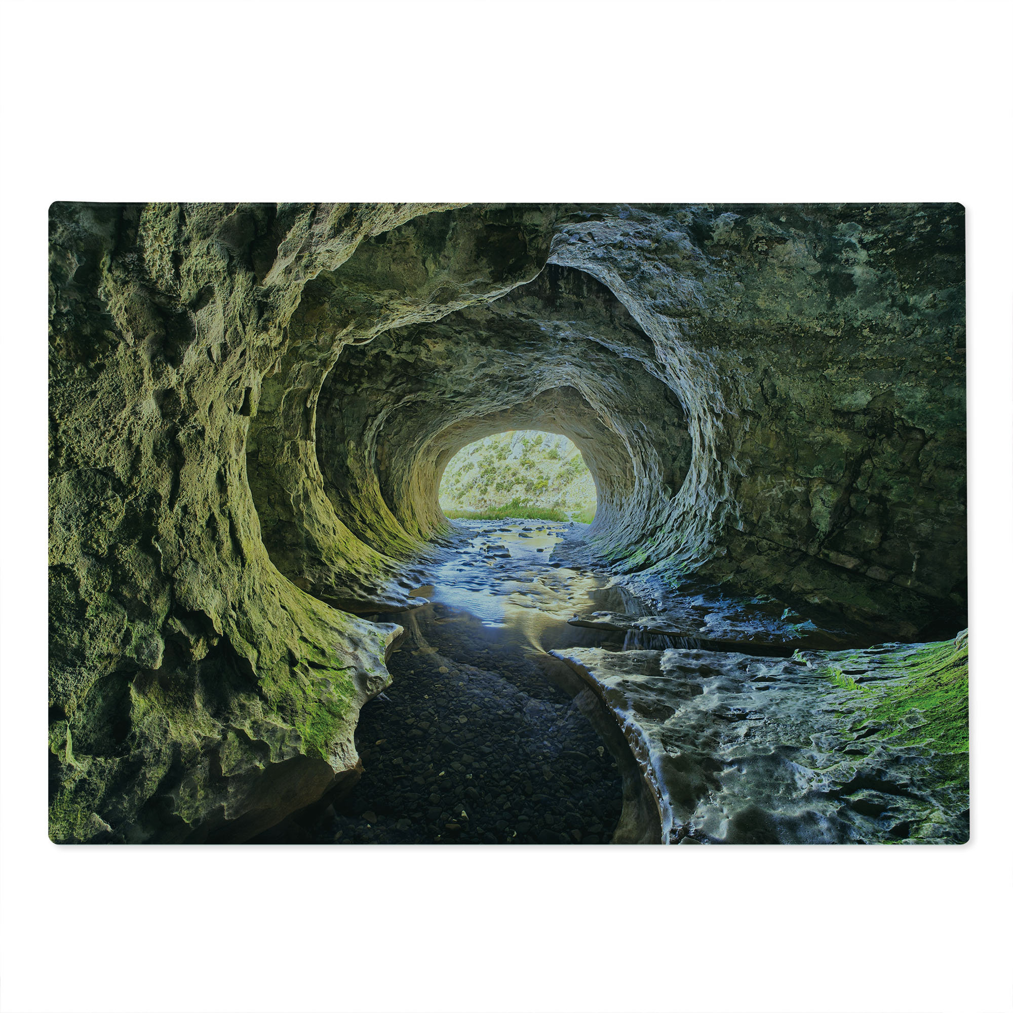 Ambesonne Grey Cutting Board Large Size Buried River Grey | Wayfair