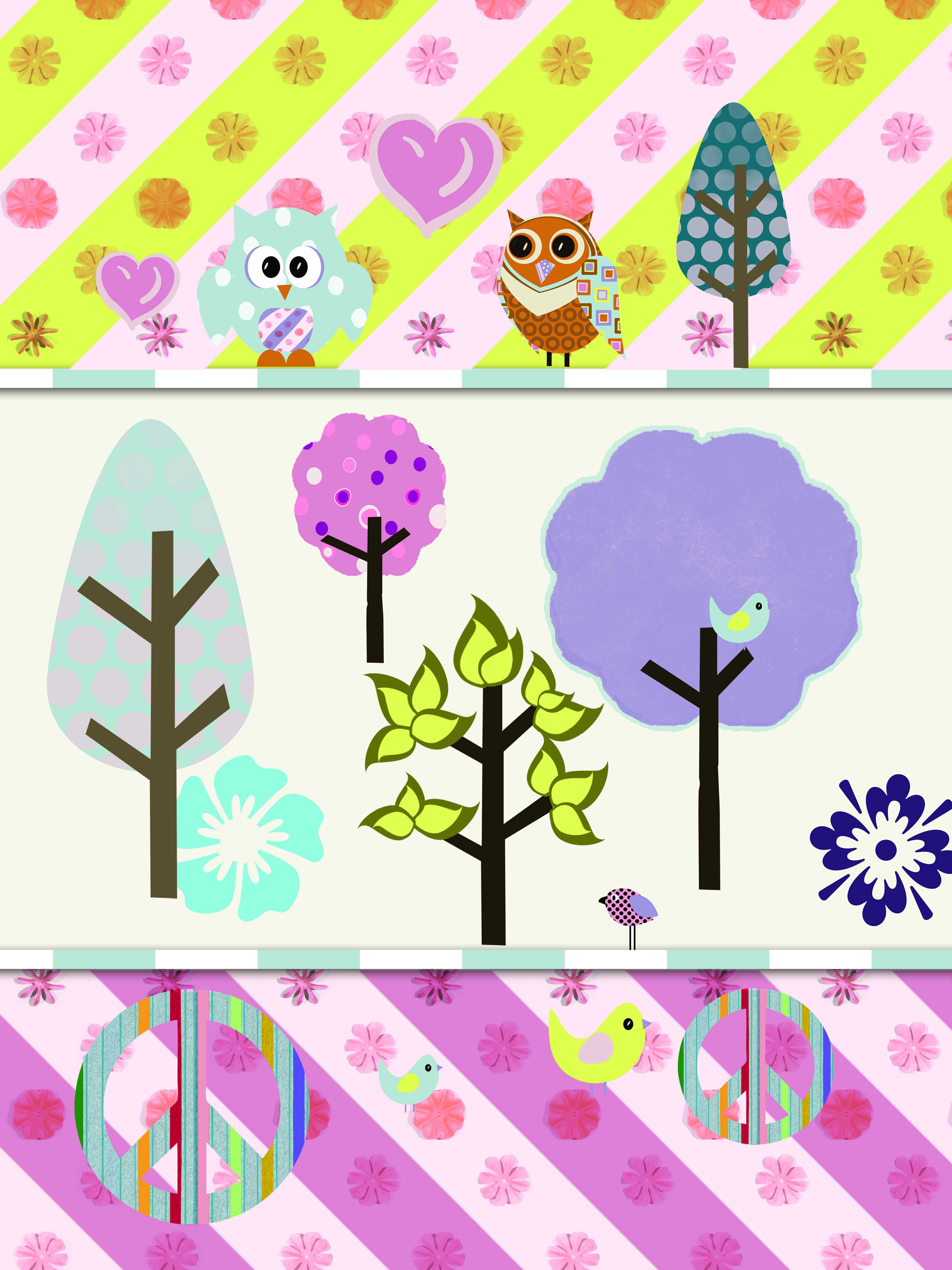 Wildon Home® Polka Doted Trees 2 - Wrapped Canvas Print | Wayfair