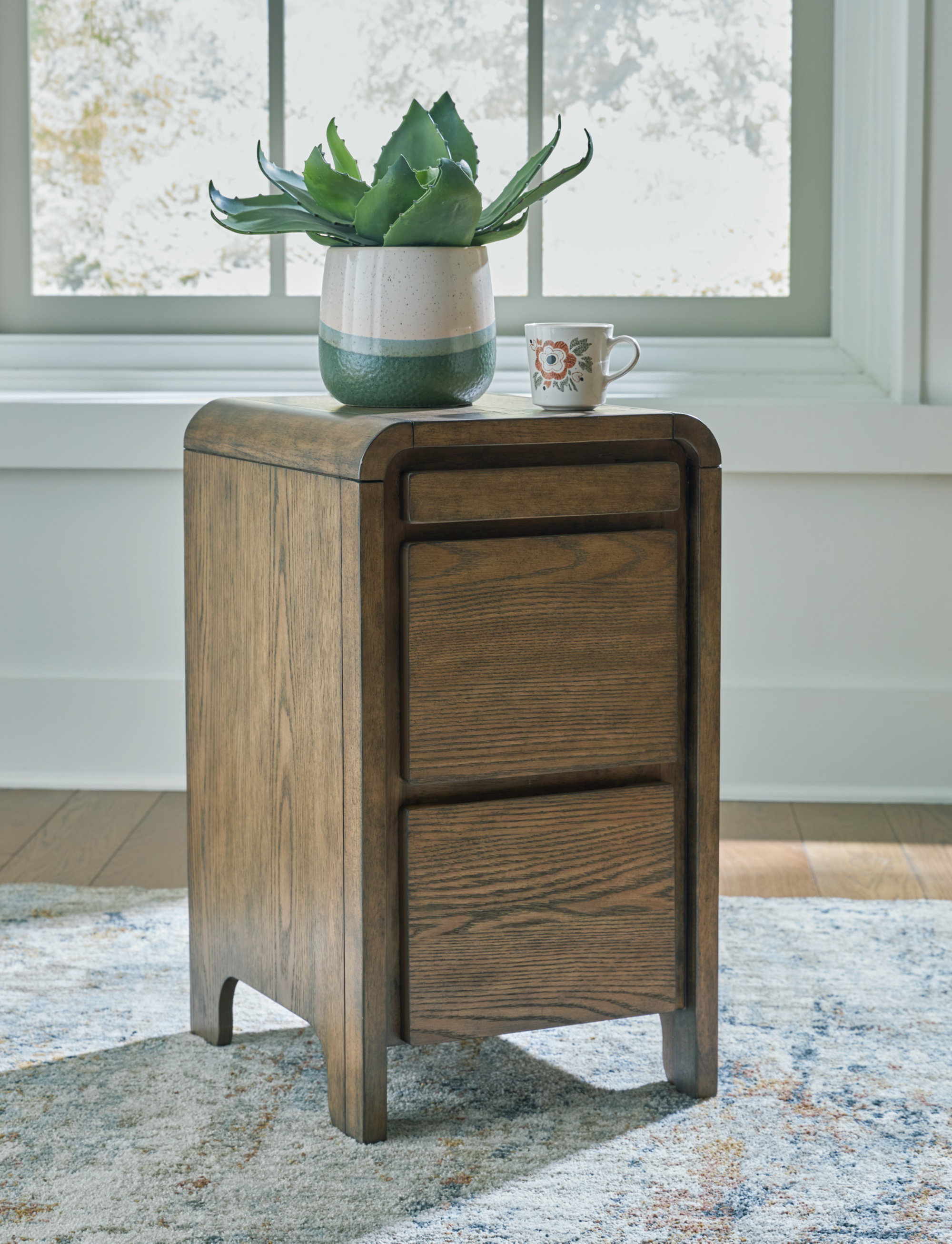 Millwood Pines Floriene 2 - Drawer End Table with Storage - Wayfair Canada