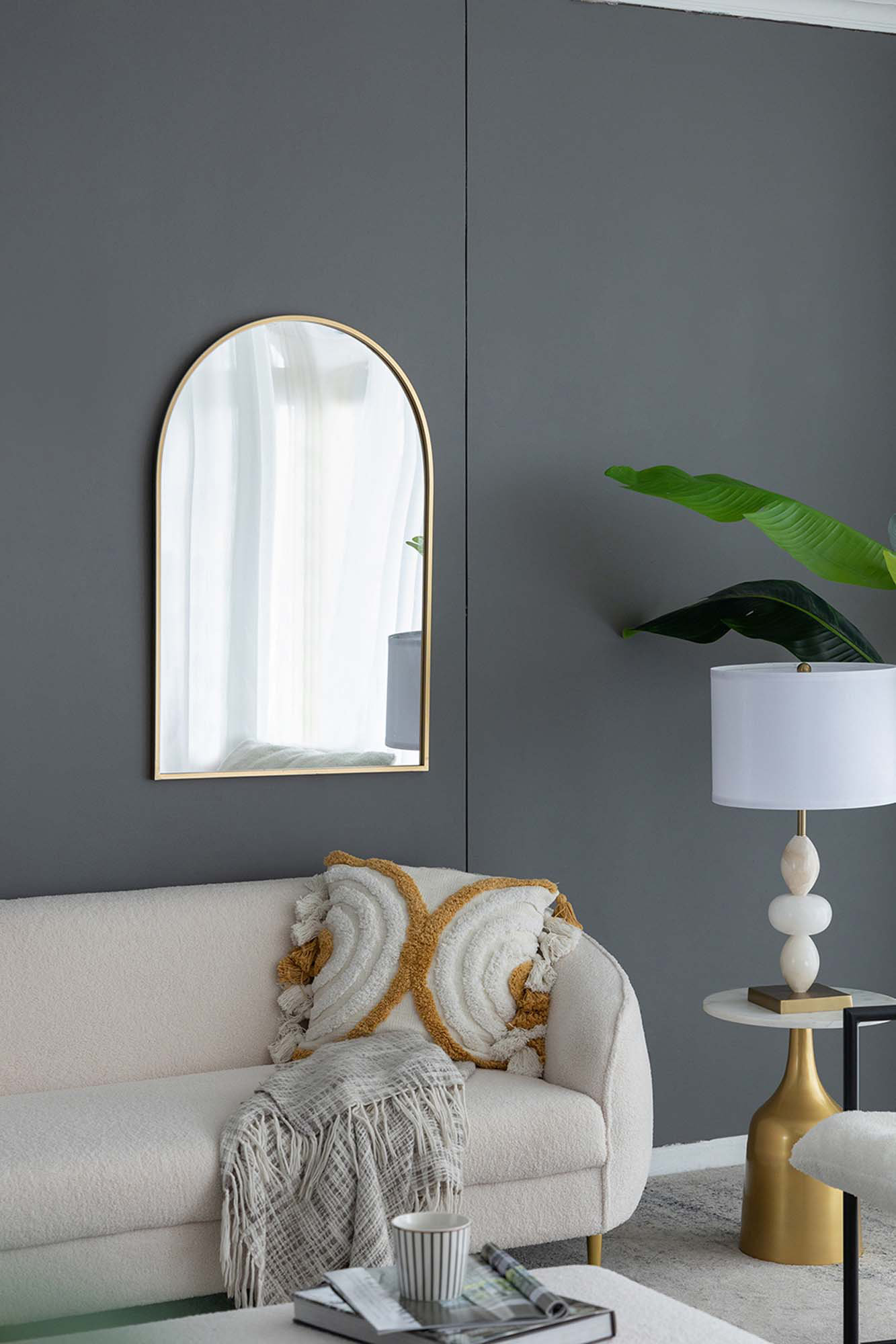 Latitude Run® Cormach Arch Metal Wall Mirror | Wayfair