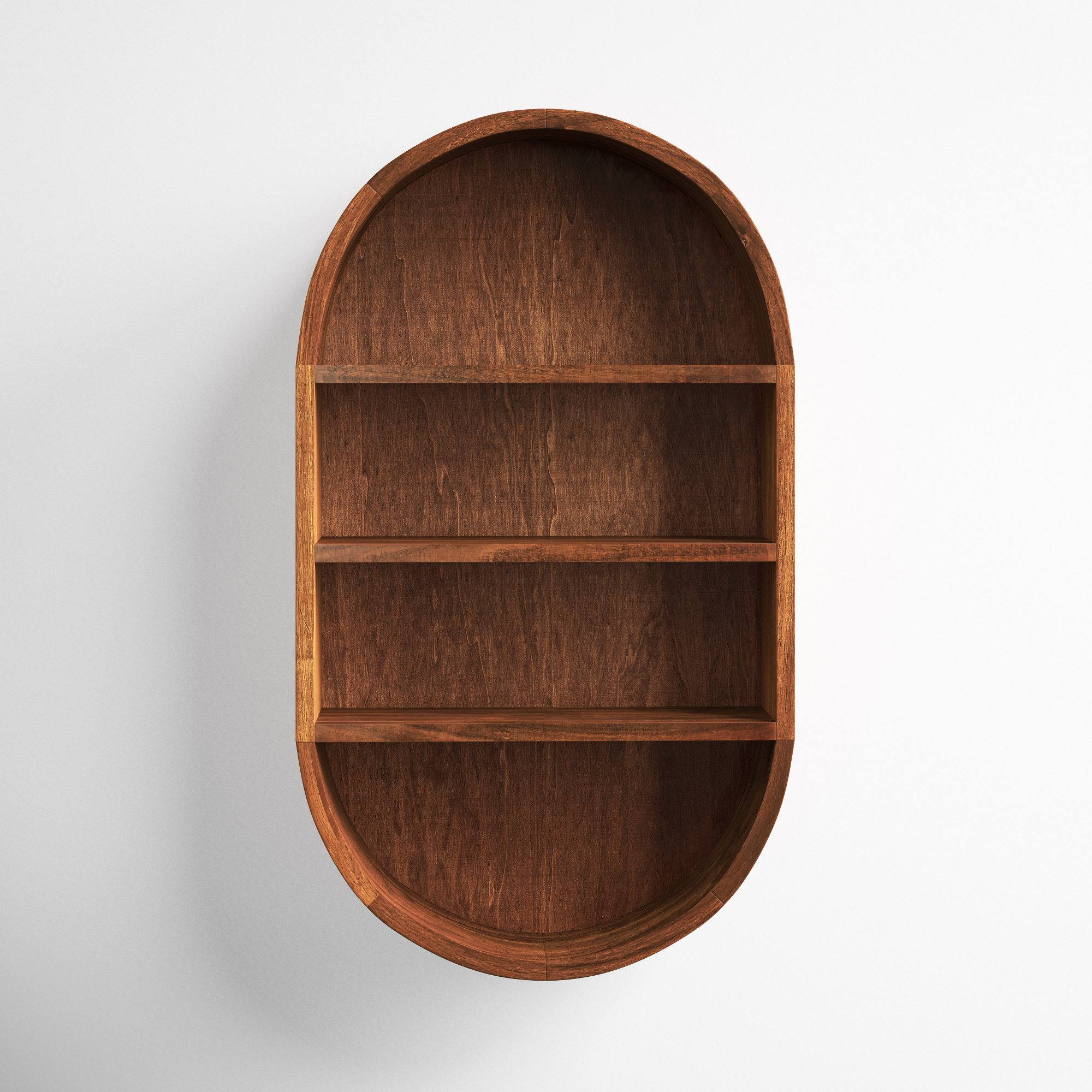 Joss & Main Minx 3 Piece Oval Mango Accent Shelf & Reviews | Wayfair