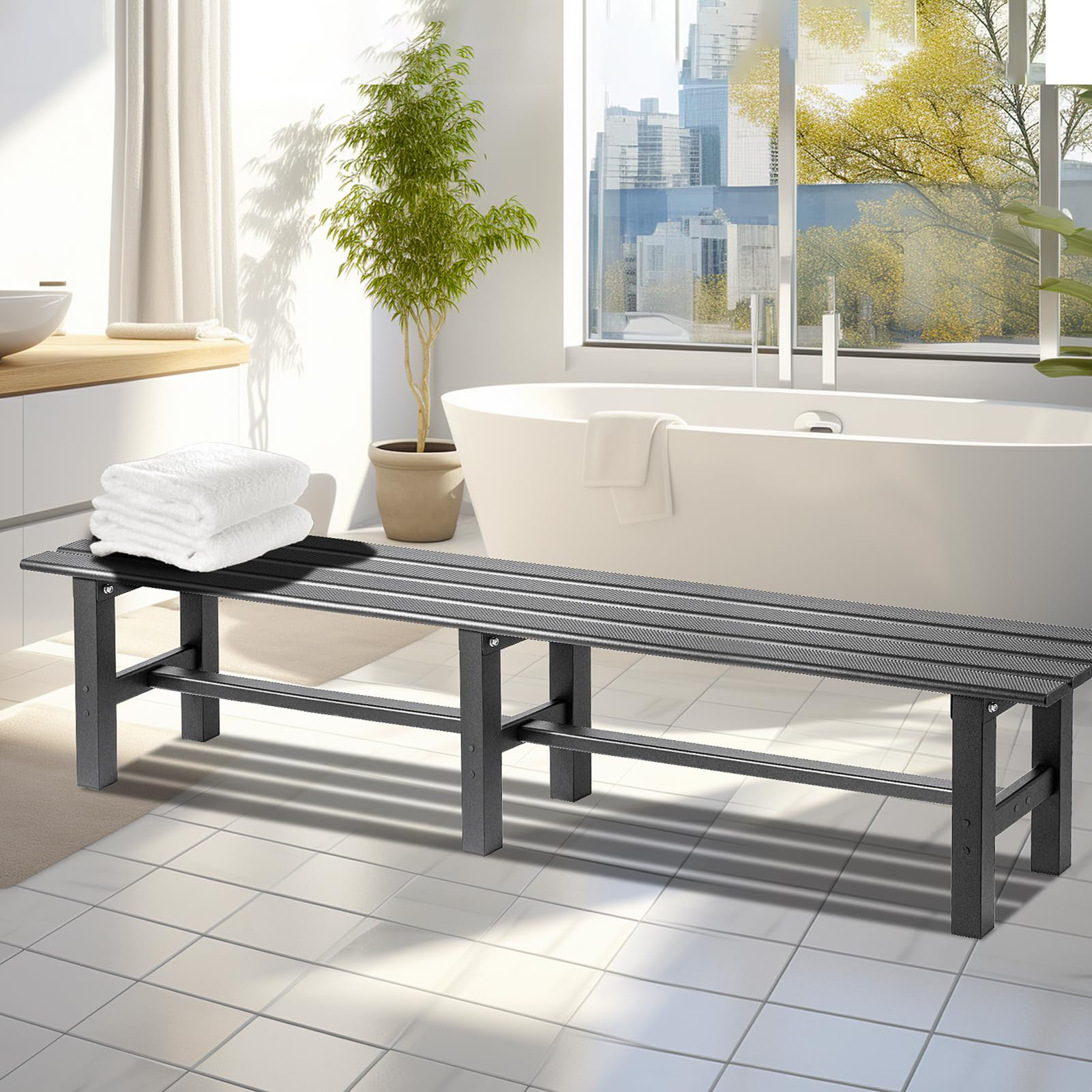 Latitude Run® Eargle Metal Outdoor Bench | Wayfair