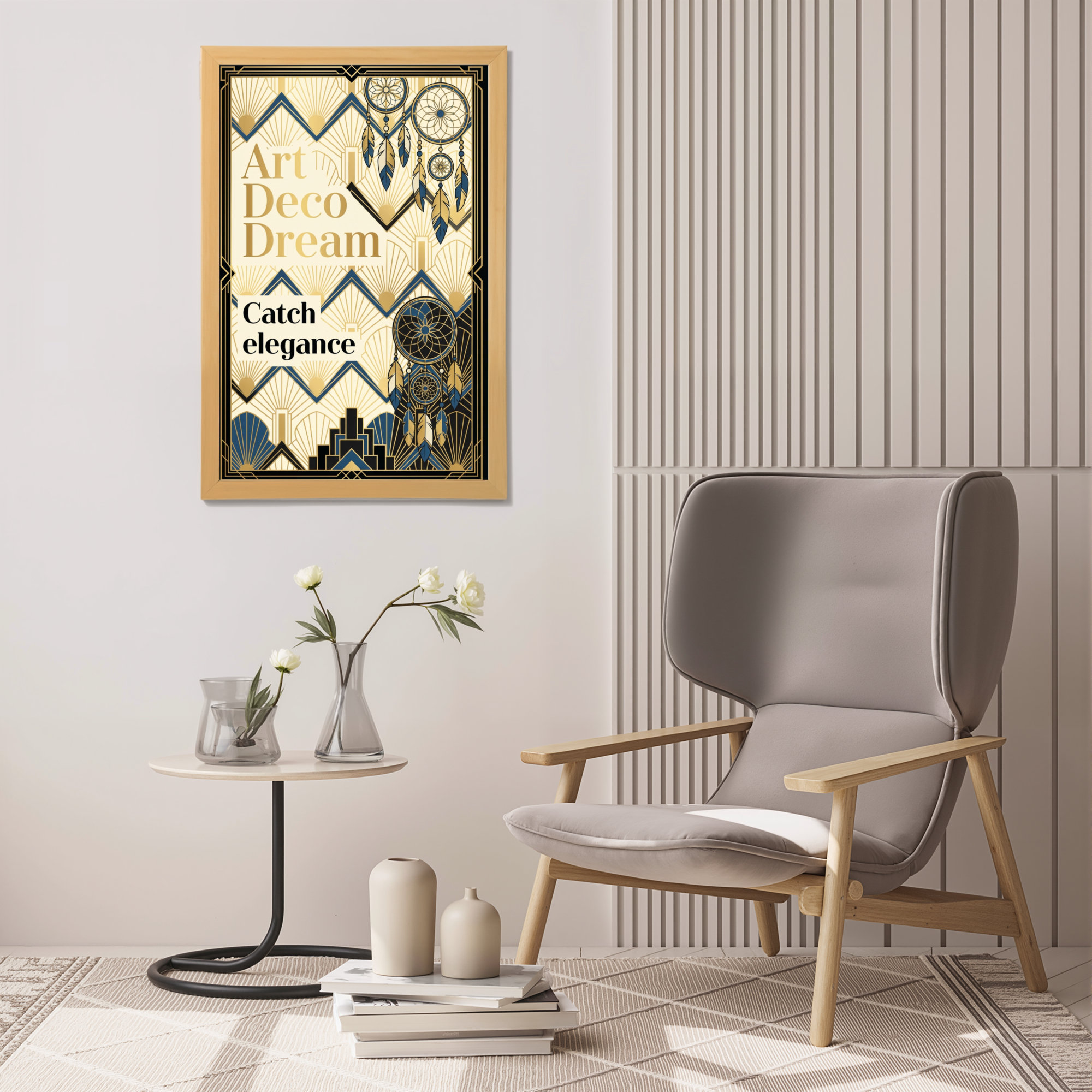 Mercer41 Art Deco Dream Pattern Canvas Wrapped Wall Art Oil Painting ...