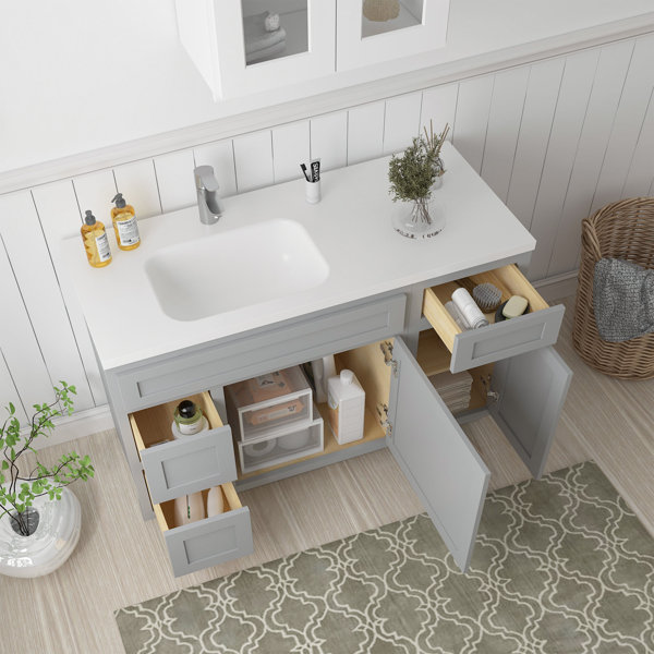 Home Beyond 51'' Single Bathroom Vanity Base Only | Wayfair