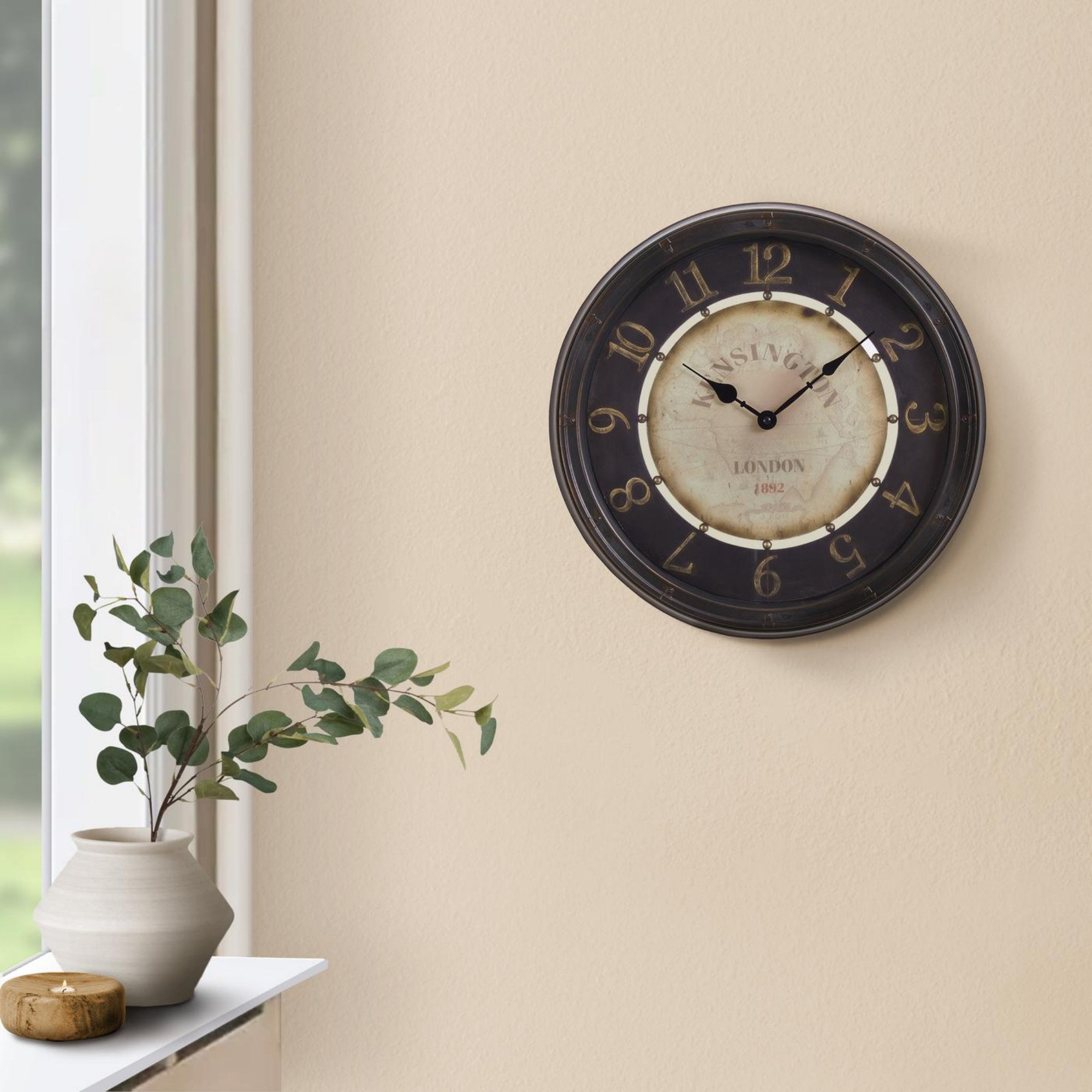 Williston Forge 16" Round Wall Clock | Wayfair