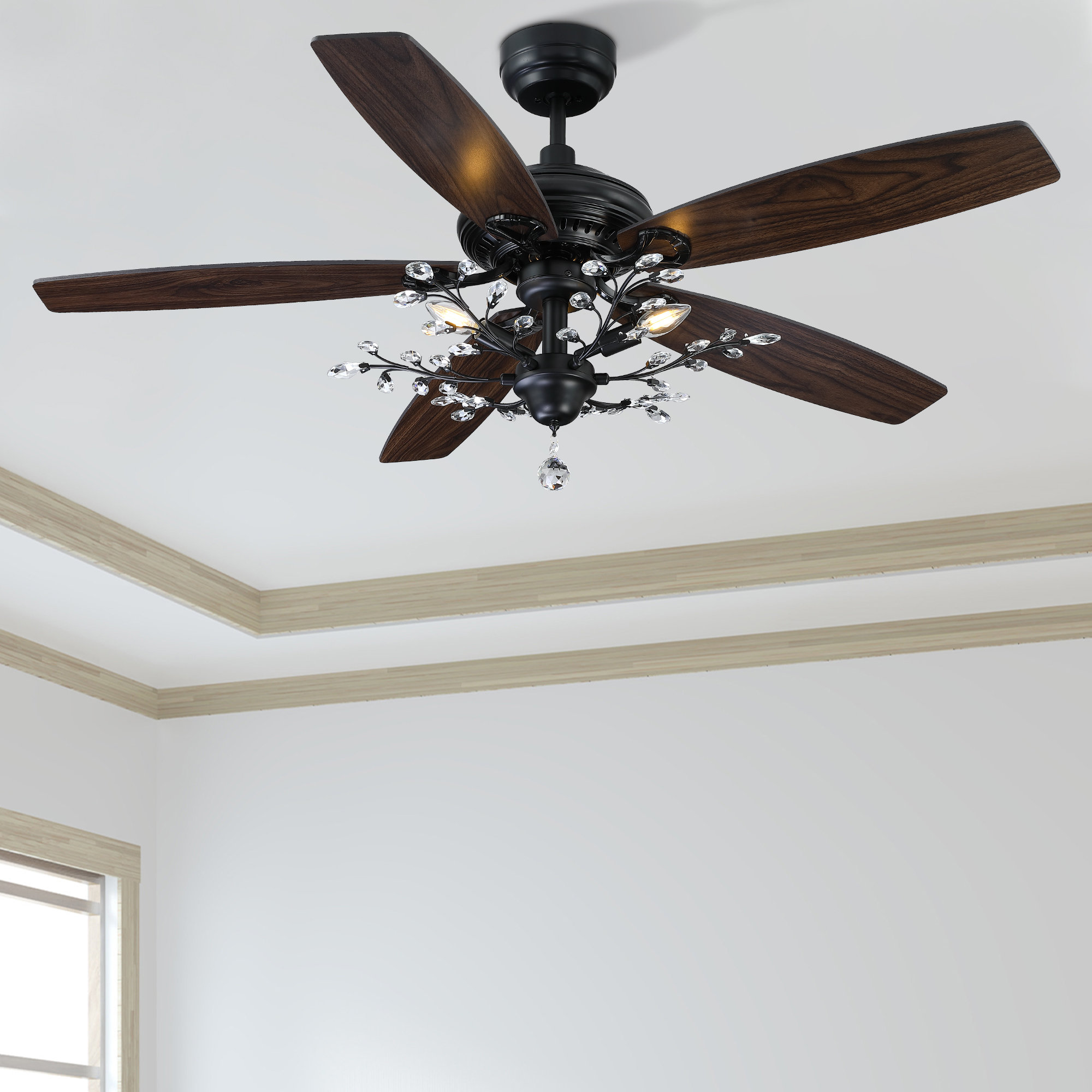 CEME 52'' 5 - Blade Standard Ceiling Fan with Remote Control and Light ...