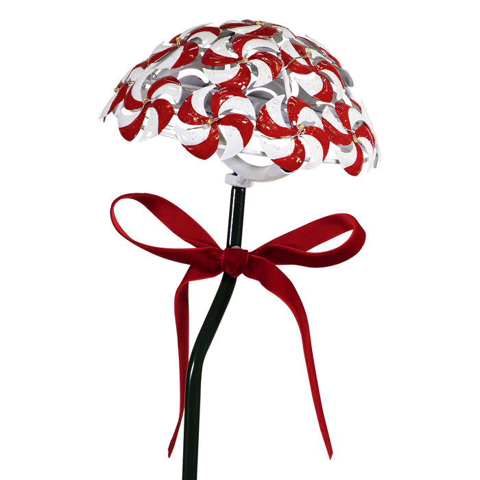 The Holiday Aisle® Peppermint Candy Garden Stake & Reviews | Wayfair