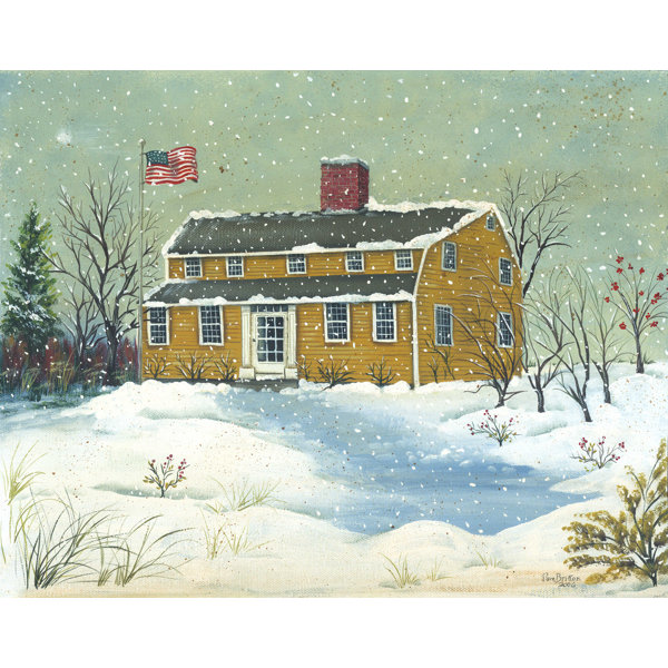 Wildon Home® " Burnham Tavern In Winter " by Pam Britton | Wayfair