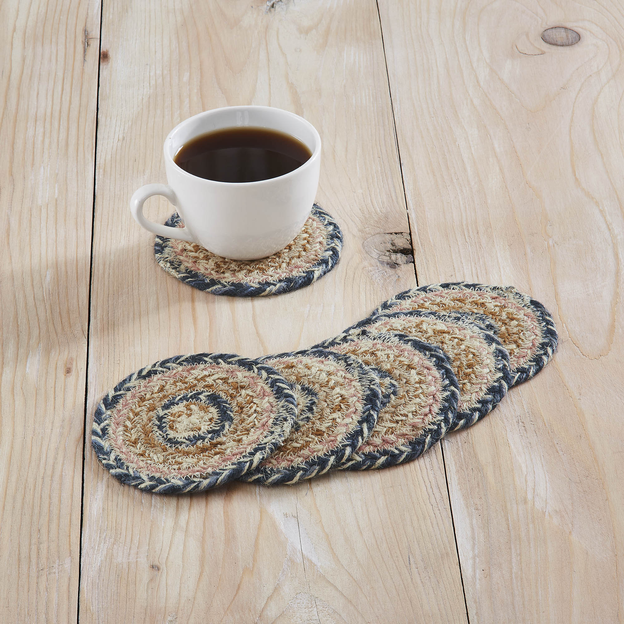 Dakota Fields Kaila Jute Coaster Set Of 6 6 | Wayfair
