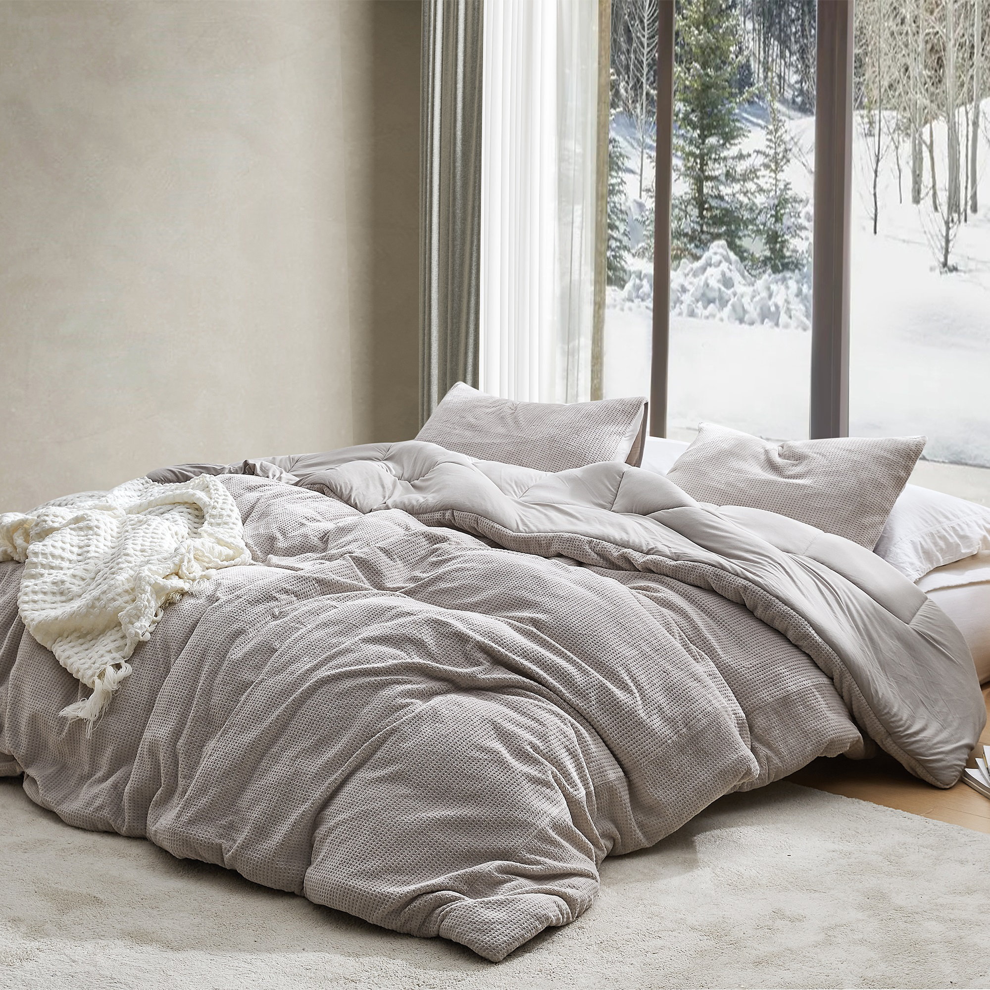 Byourbed Coma-Holic Coma Inducer Buttery Taupe Oversized Comforter ...