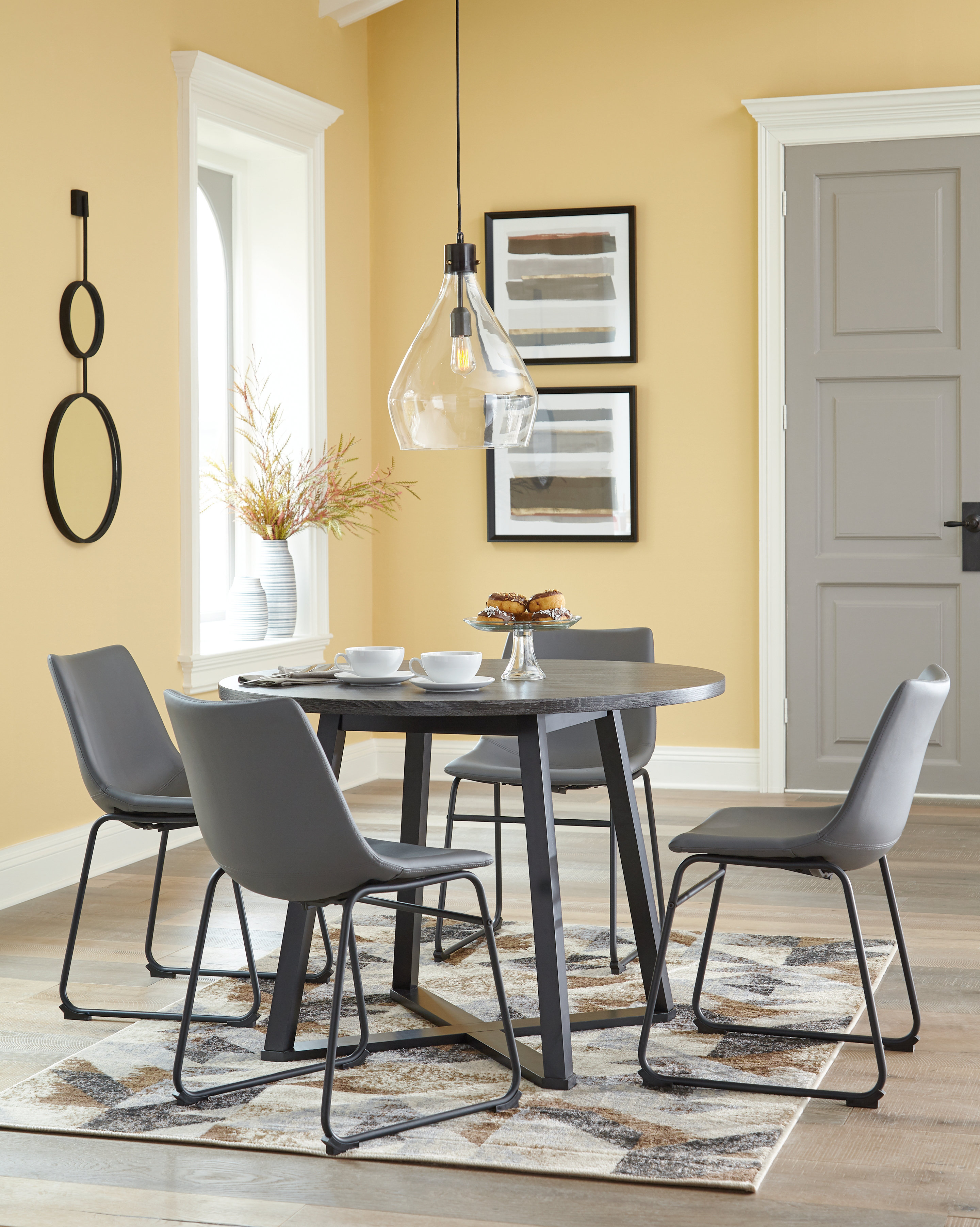 17 Stories Centiar Dining Table and Chairs | Wayfair