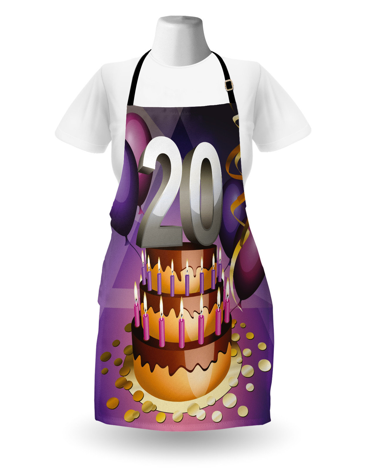 The Party Aisle™ Party Apron Unisex, Chocolate Birthday, Adult Size ...