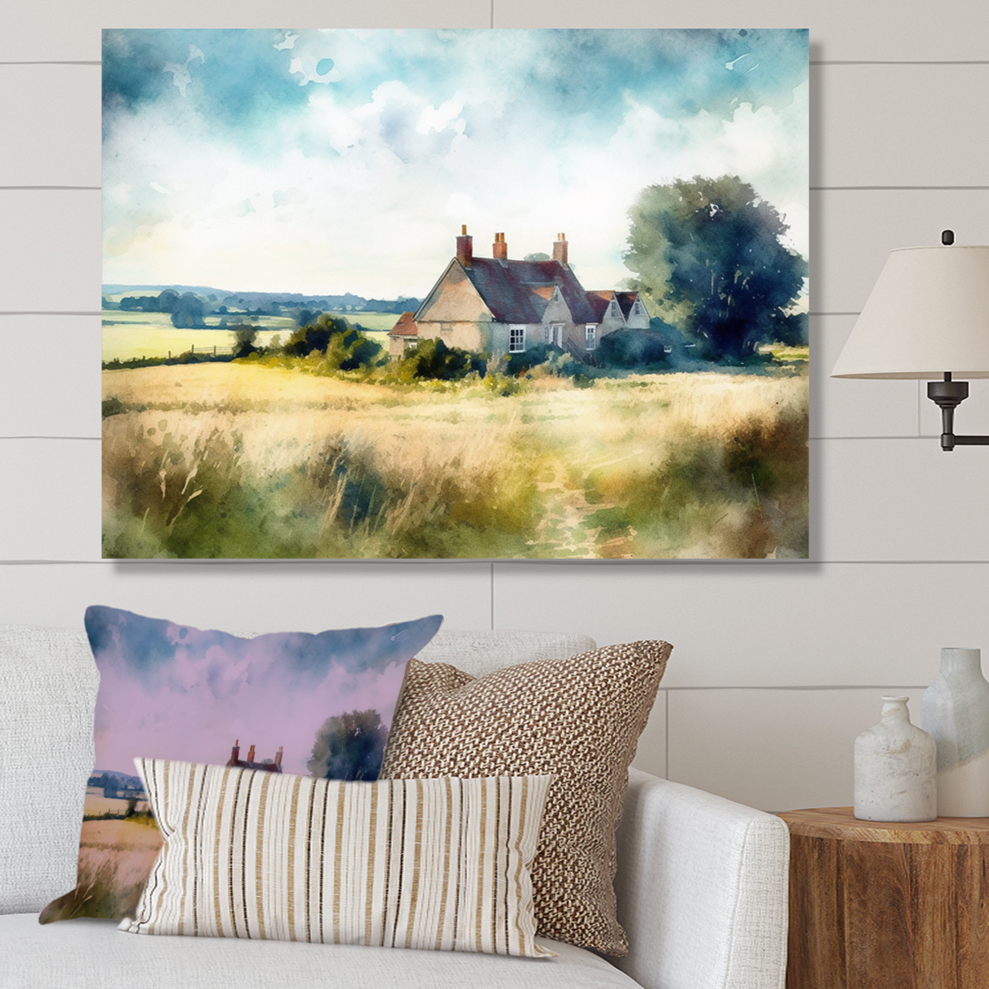 Red Barrel Studio Runako England Small Town Cottage I On Canvas Print ...