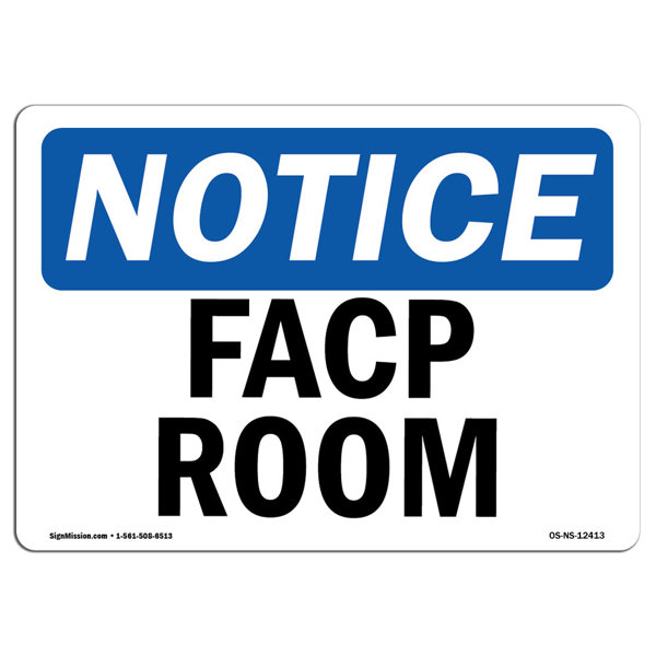 SignMission FACP Room Sign | Wayfair