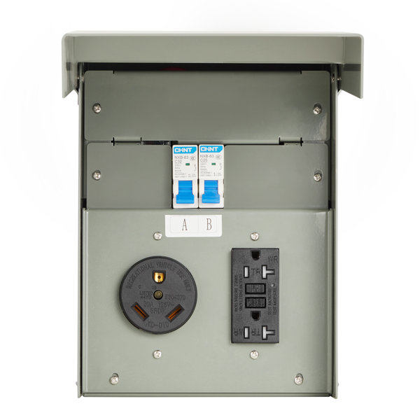 VEVOR Temporary Power Outlet Panel RV Electrical Panel 20 30 Amp RV ...