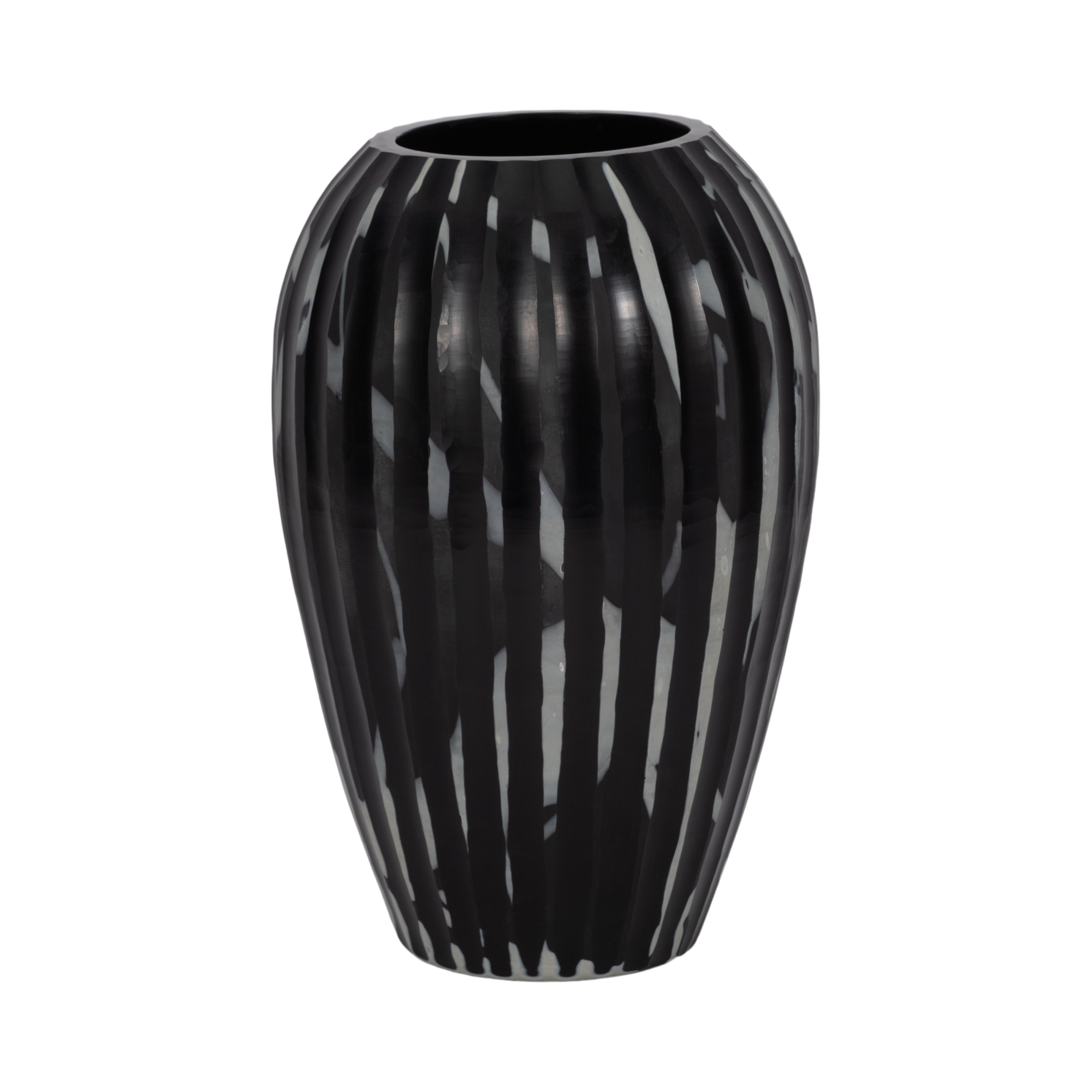 Hokku Designs Minerva Small Black And White Glass Vase - Wayfair Canada