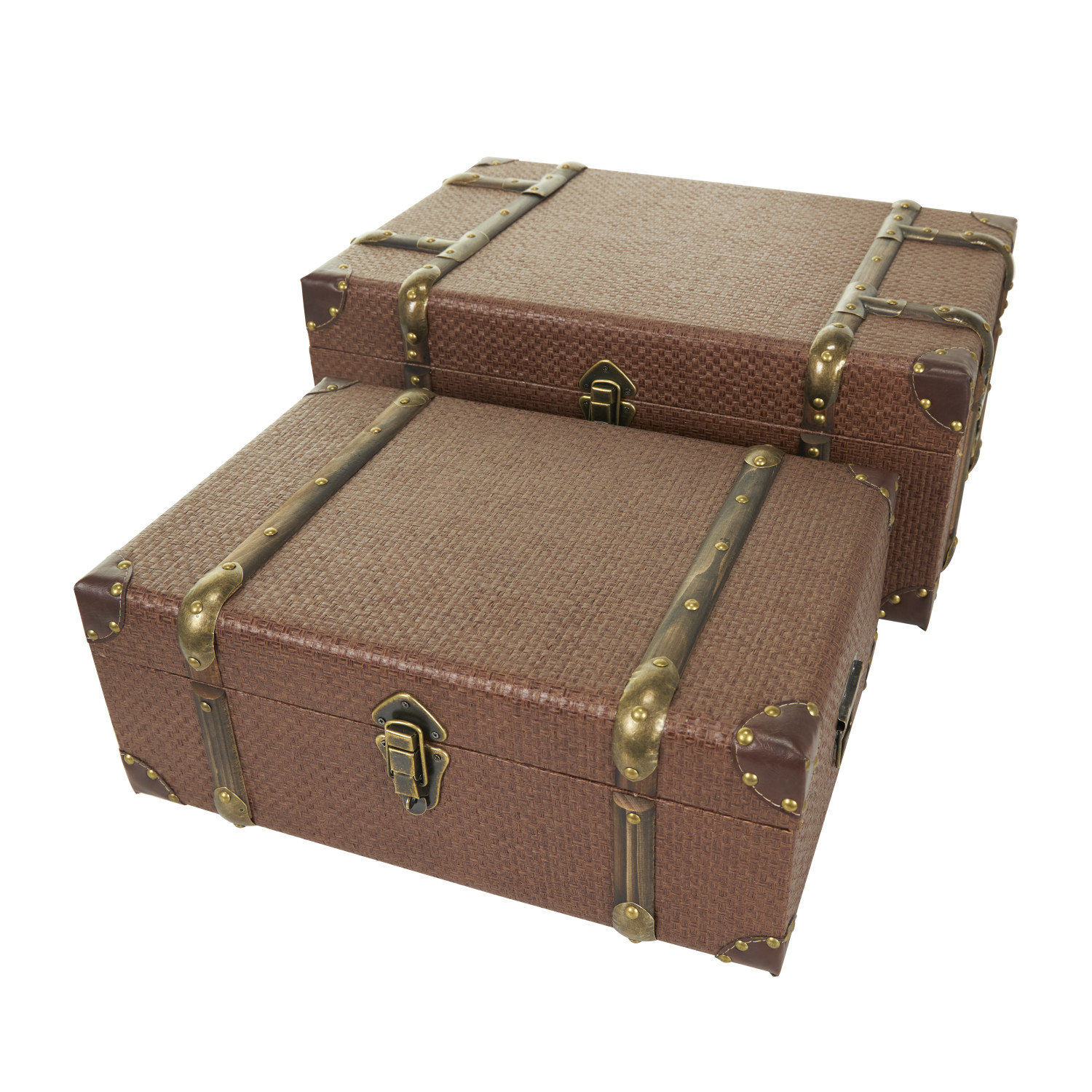 Charlton Home Farwell 2 Piece Vintage Trunk Set - Wayfair Canada
