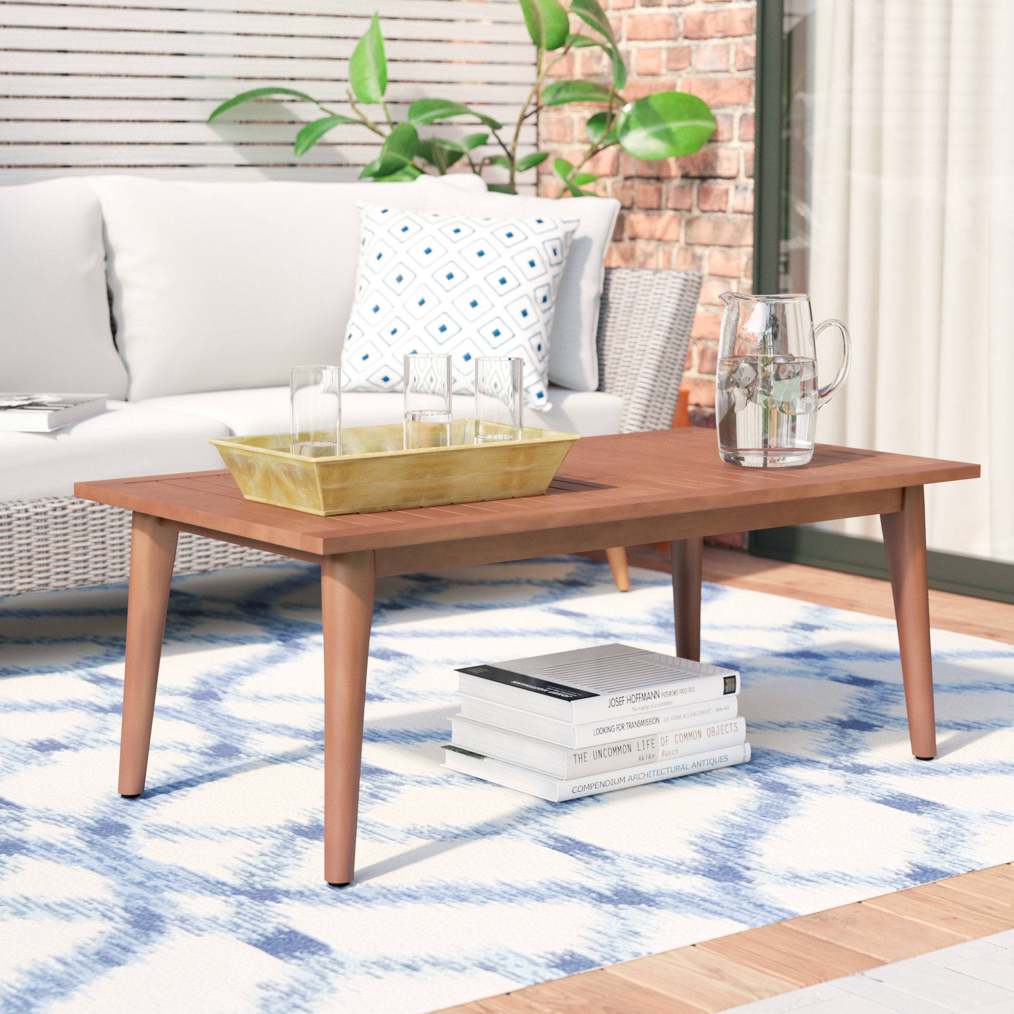The Twillery Co. Taber Solid Wood Coffee Table | Wayfair