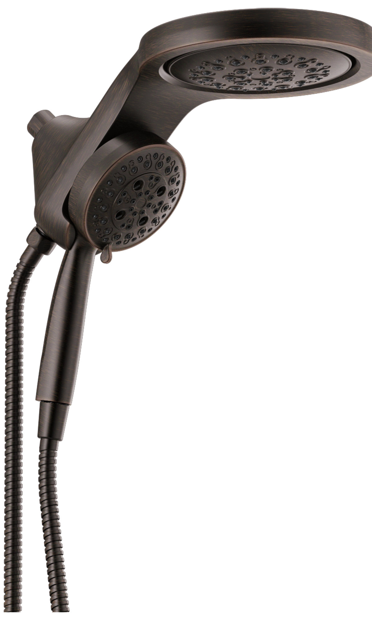 Delta HydraChoice Hydrorain 5 Spray Dual Shower Head and Handheld ...