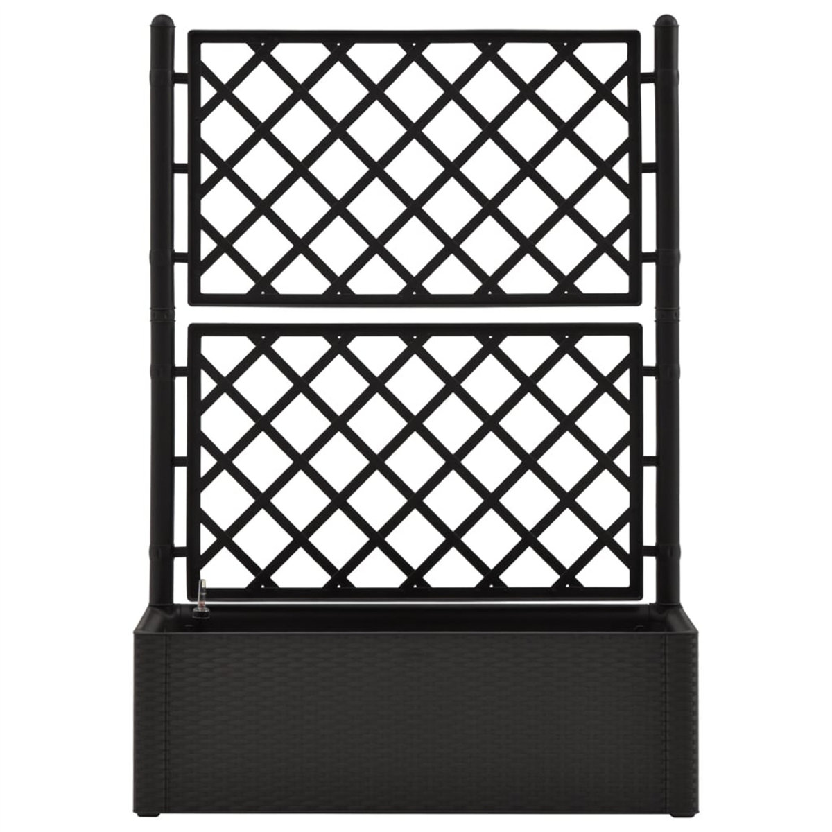 17 Stories Marci Plastic Self-Watering Planter Box with Trellis ...