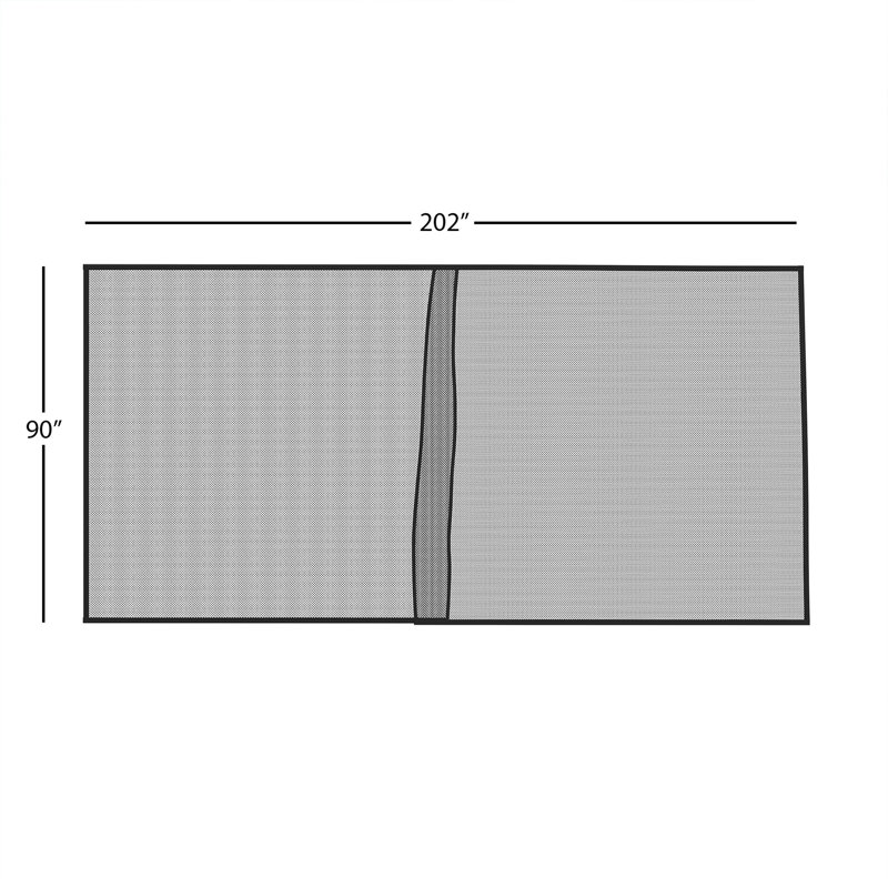 Pure Garden Magnetic Garage Screen Door- Heavy-Duty Fiberglass Mesh Net ...