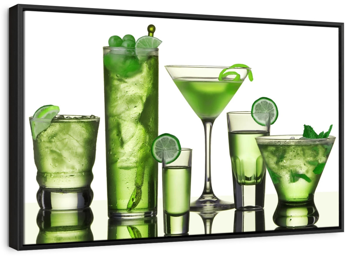 Ebern Designs Green Lime Cocktails Canvas Print - Wayfair Canada
