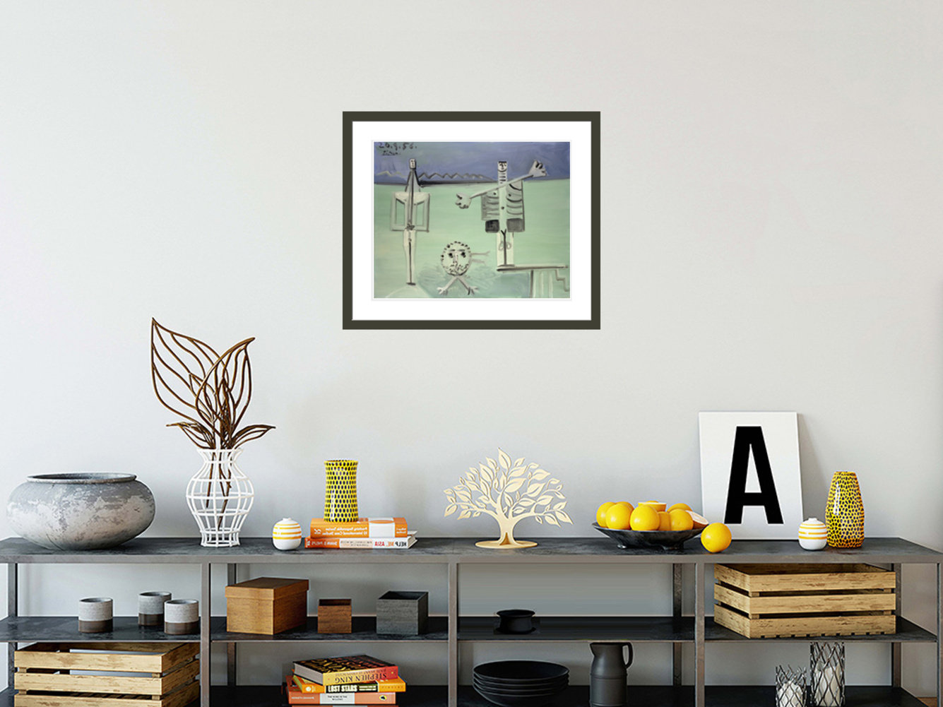 1000Museums The Diving Board by Pablo Picasso -Framed Giclee Print ...
