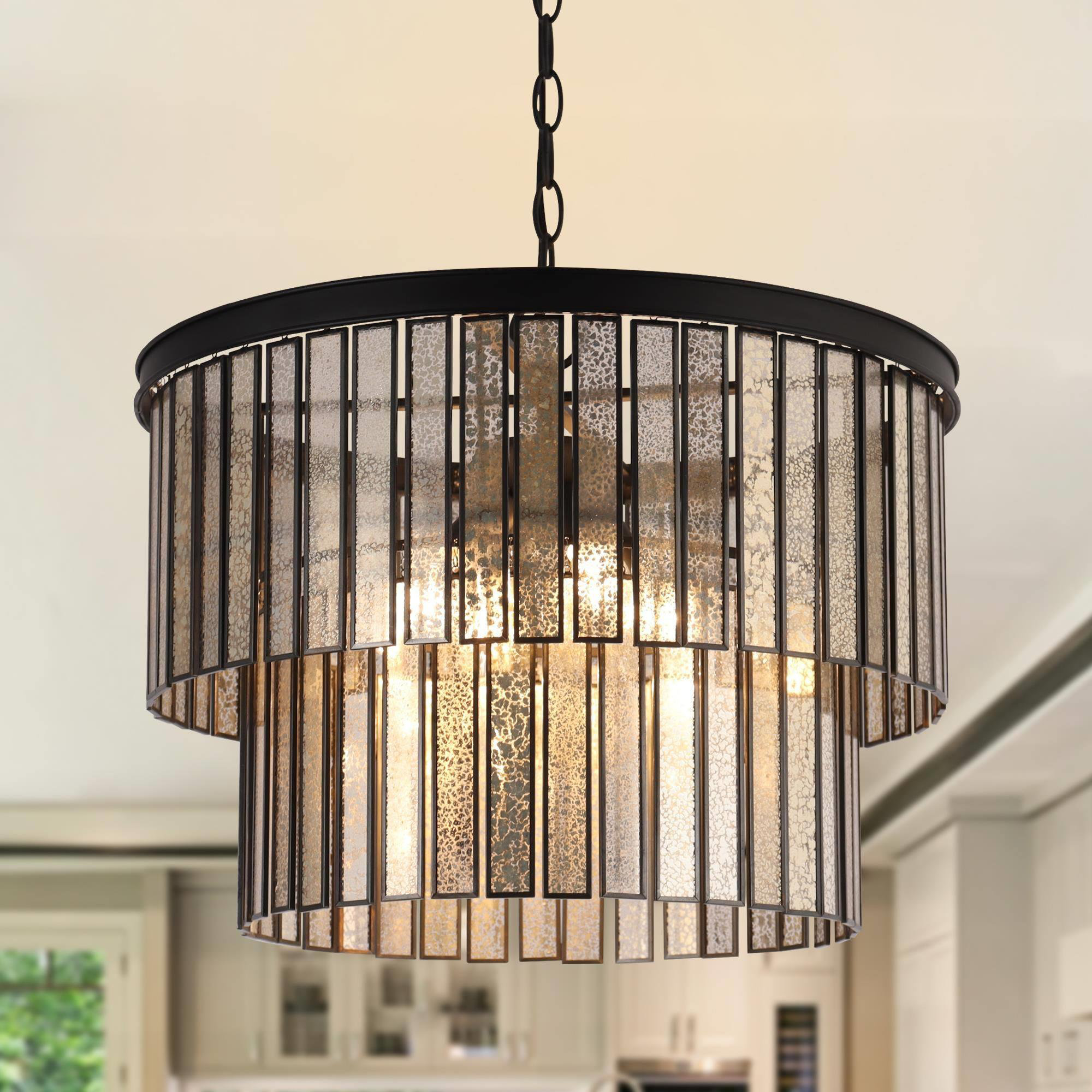 Willa Arlo™ Interiors Shoshoni 4 - Light 18'' W Crystal Drum Matte ...