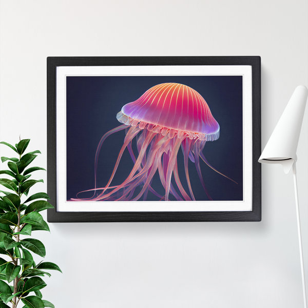 House of Hampton Modern Jellyfish - Picture Frame Graphic Art | Wayfair ...