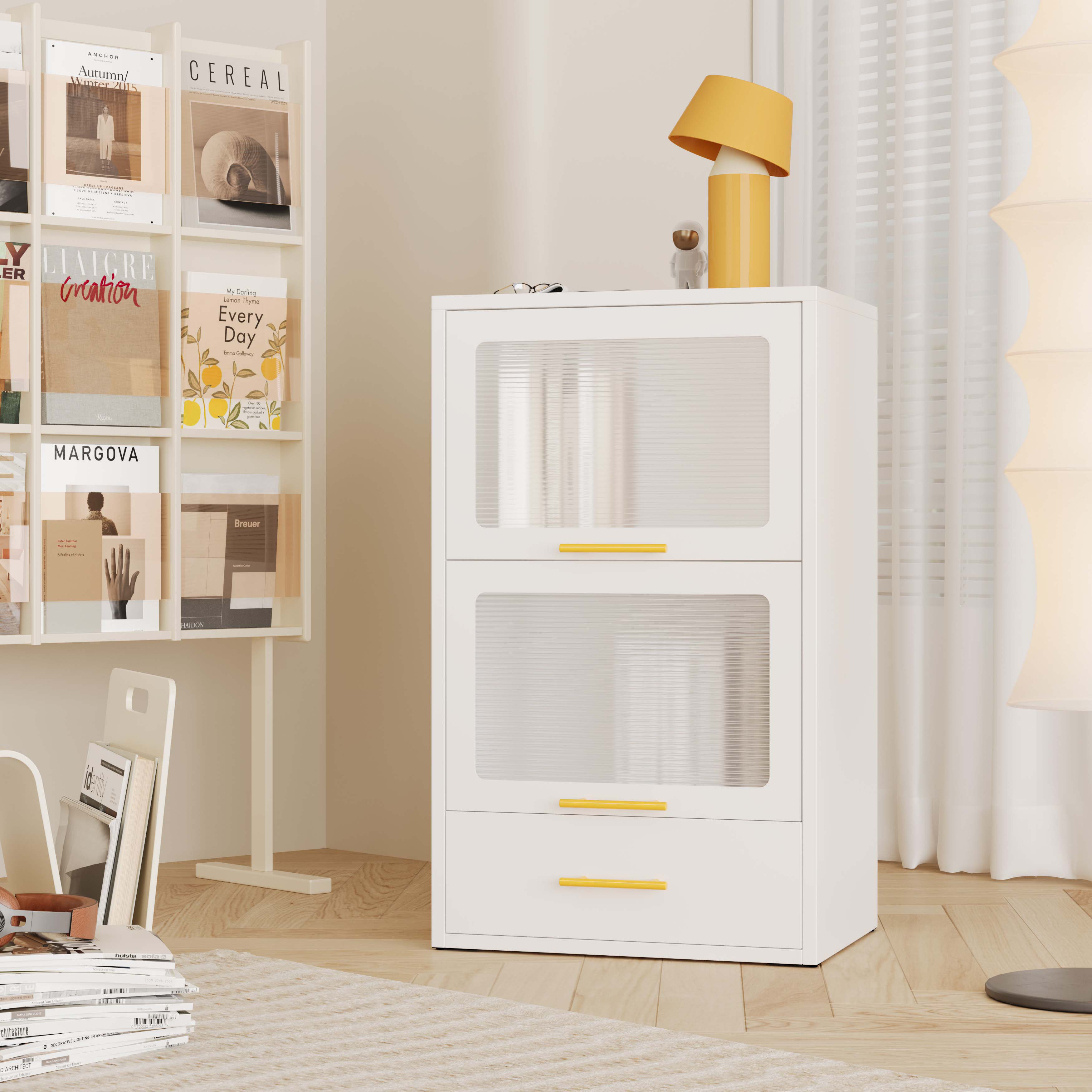 Wrought Studio™ Space-Saving Flip-Top Storage Cabinet with Two Doors ...