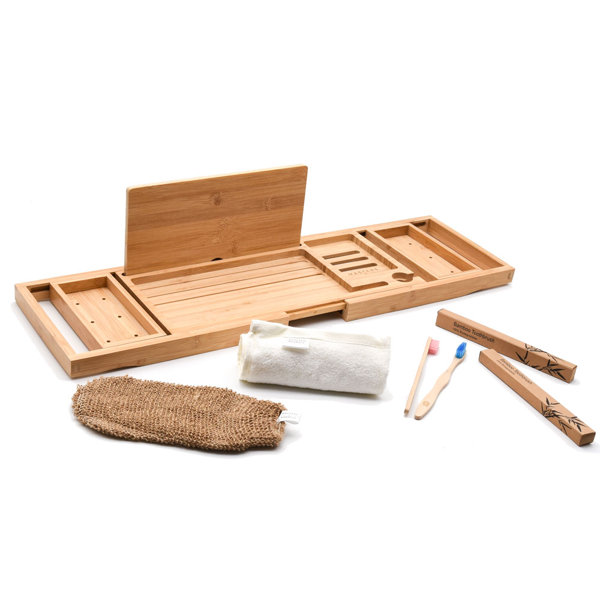 Masters & Burrell Free-standing Bamboo Bath Rack | Wayfair.co.uk